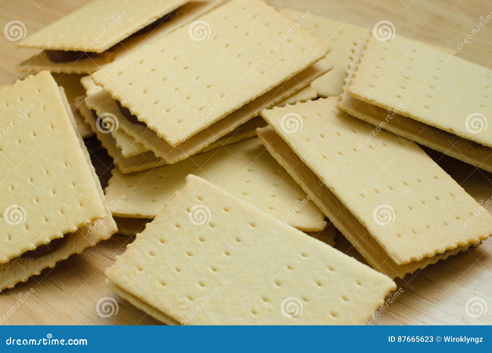 Pineapple Jam Cracker. stock image. Image of cracker - 87665623