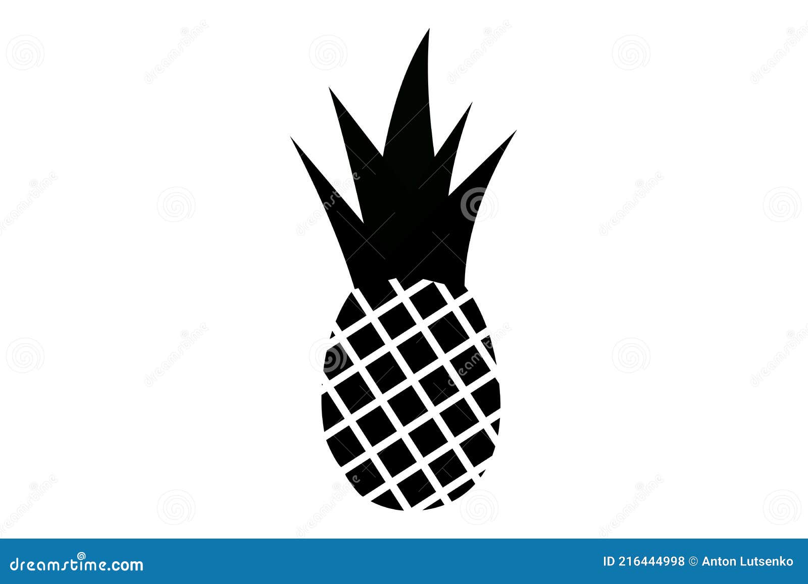 Pineapple, Leaf Seamless Pattern. Tropical Fruits Textile Texture ...