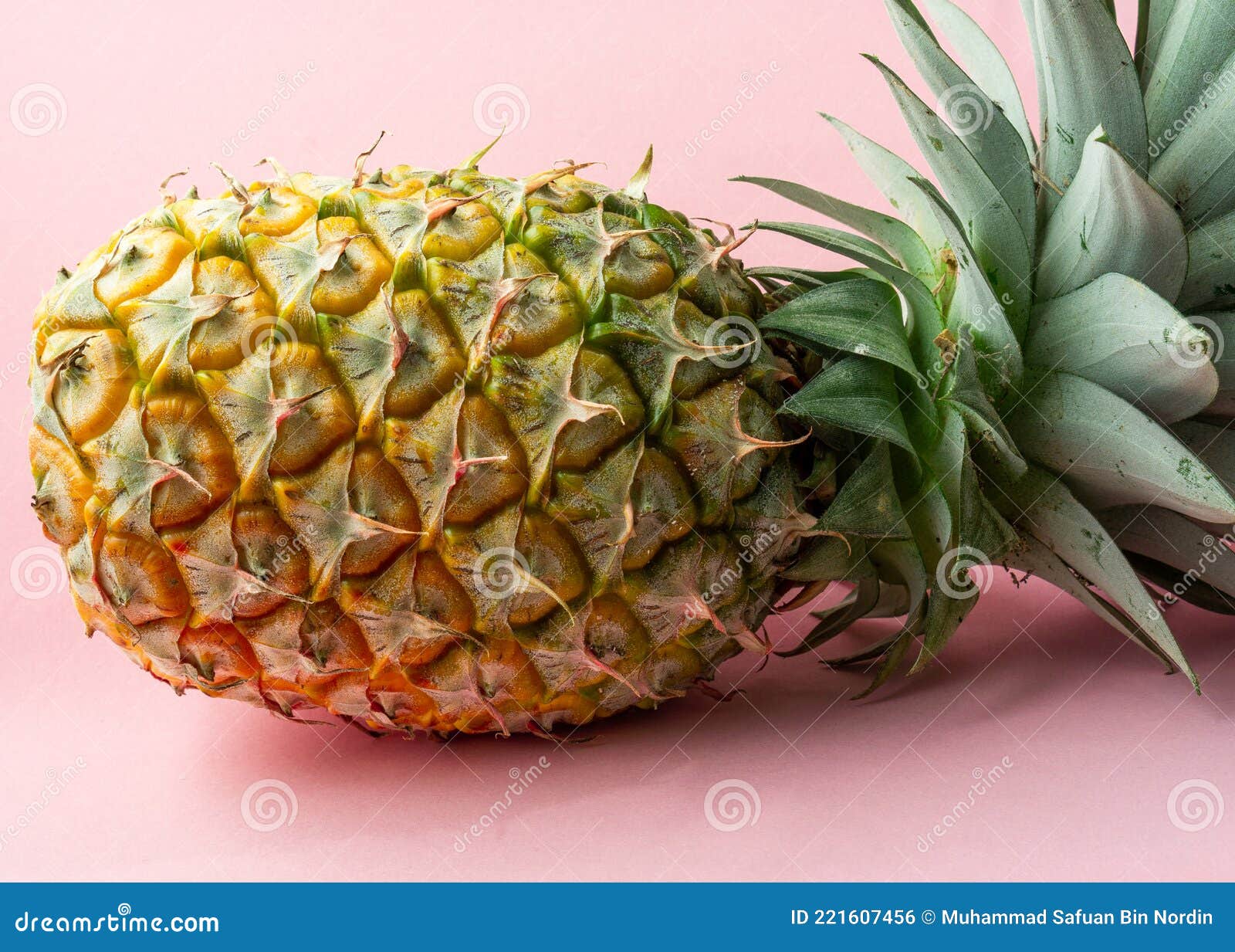 A Pineapple On Light Pink Background Royalty-Free Stock Photo ...