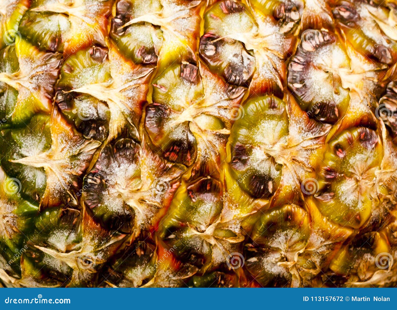 Pineapple. Macro Shot of Outer Skin Texture Stock Photo - Image of ...