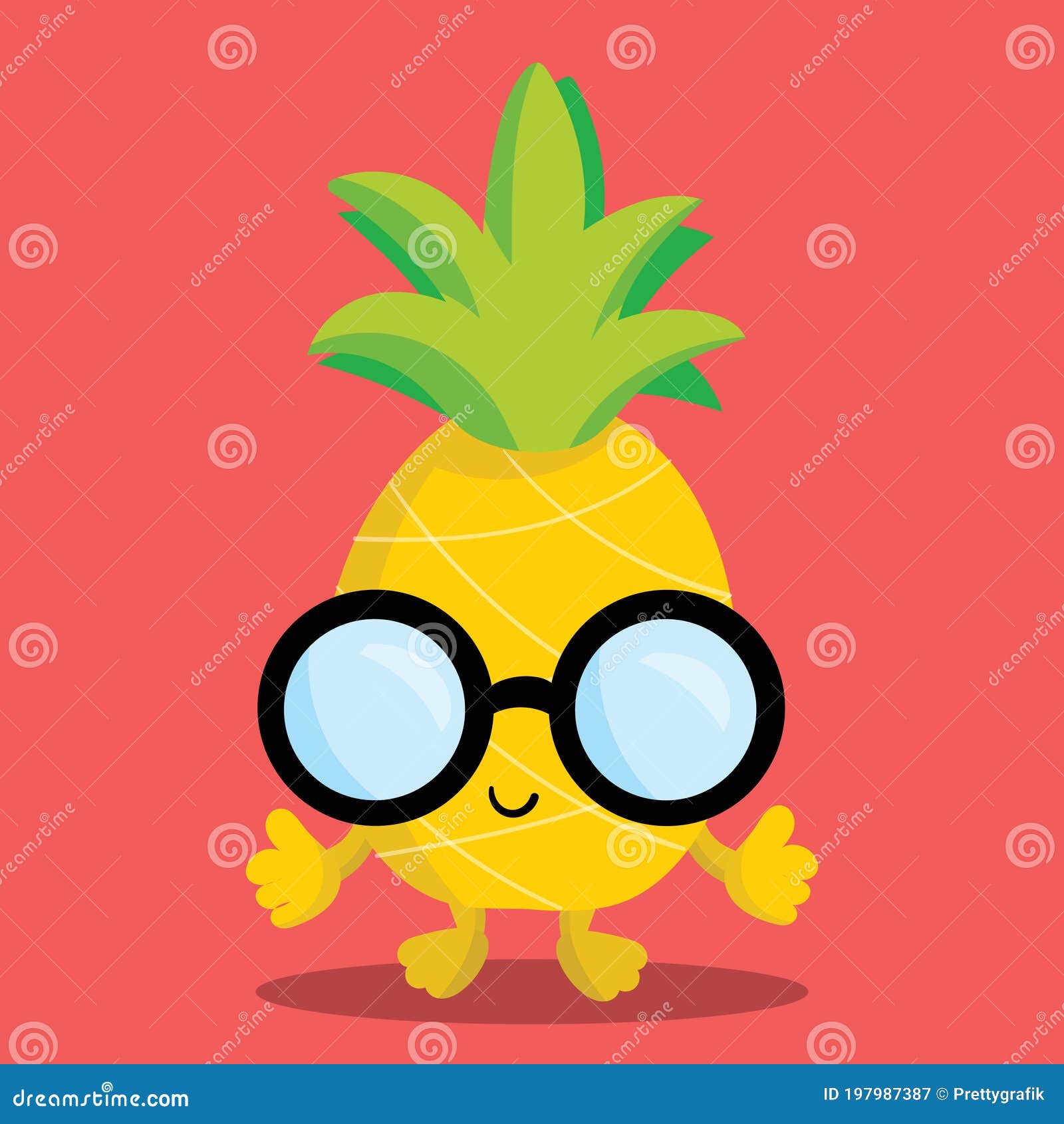PINEAPPLE MAN BLACK SHADE 03 Stock Vector - Illustration of graphic ...