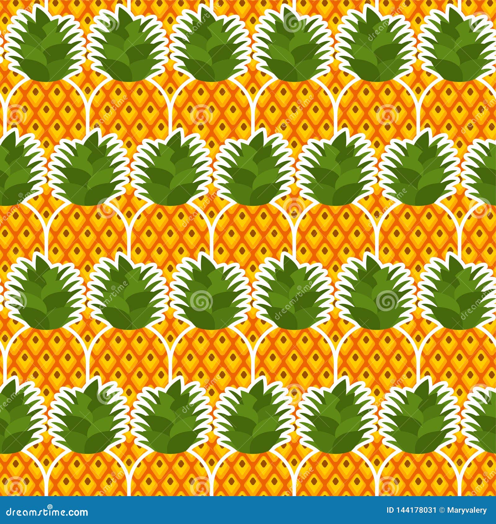 Pineapple Pattern Seamless. Pineapples Background. Fruits Texture Stock ...