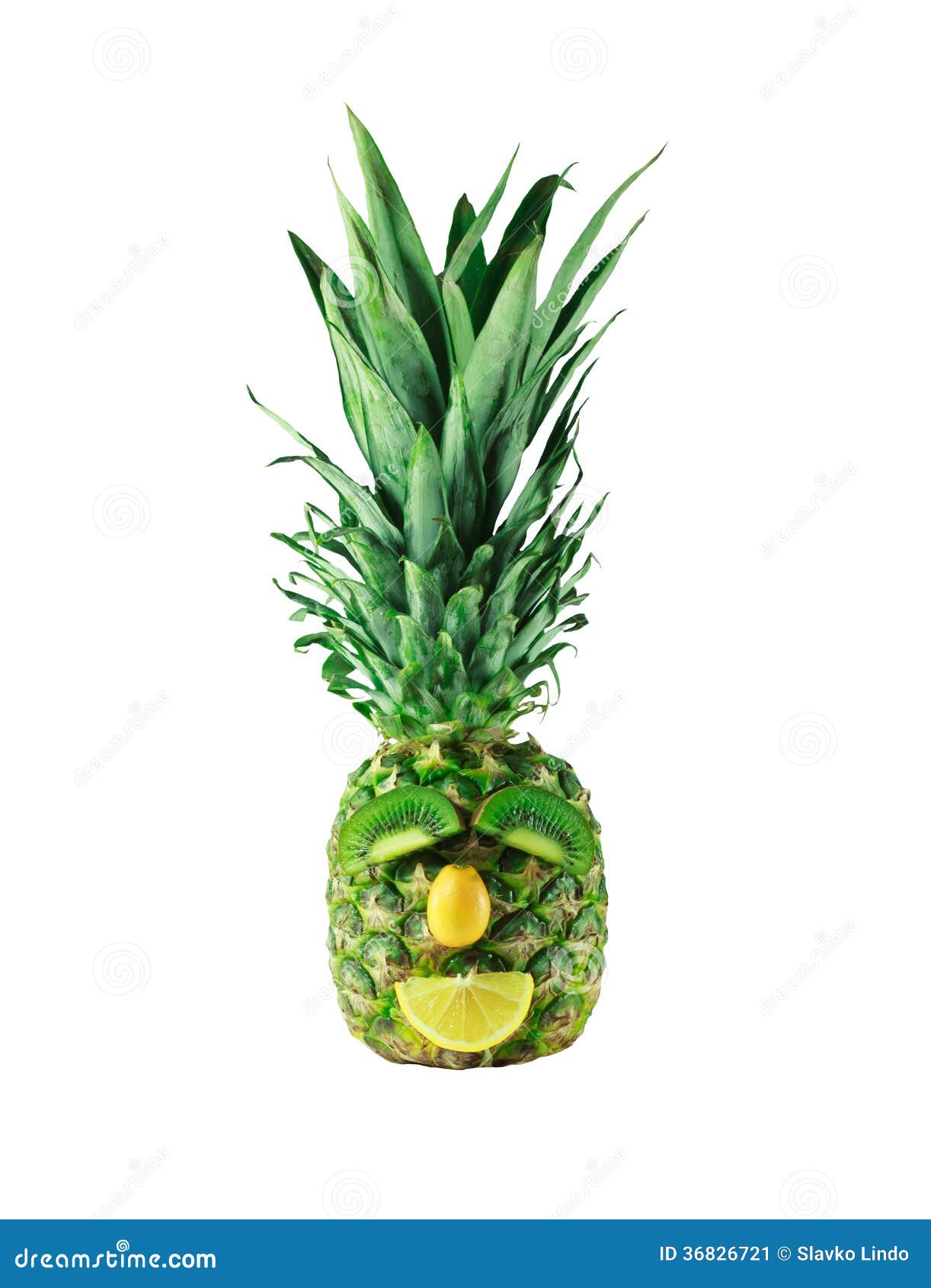 Pineapple Portrait Moody Rustic Effect Stock Photo | CartoonDealer.com ...