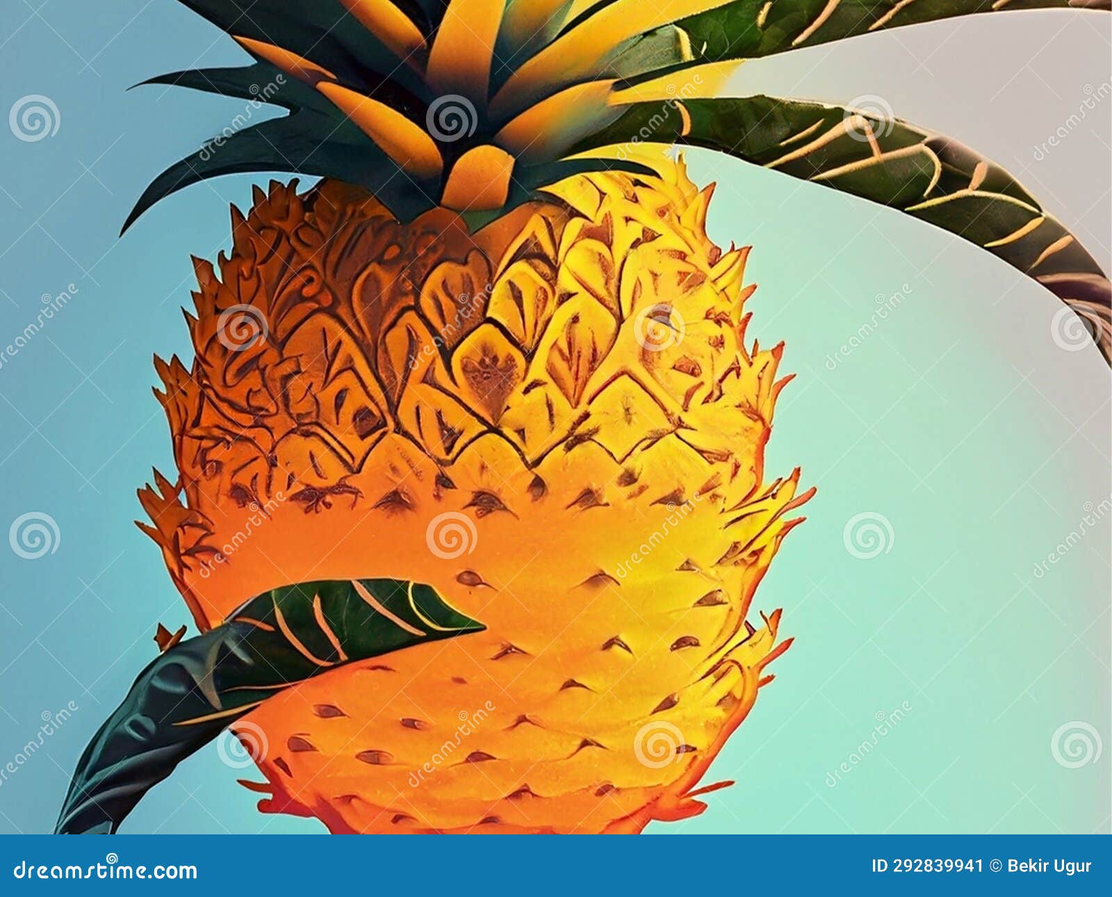 Raster Drawing Of A White Gift Box With A Red Ribbon Royalty-Free Stock ...