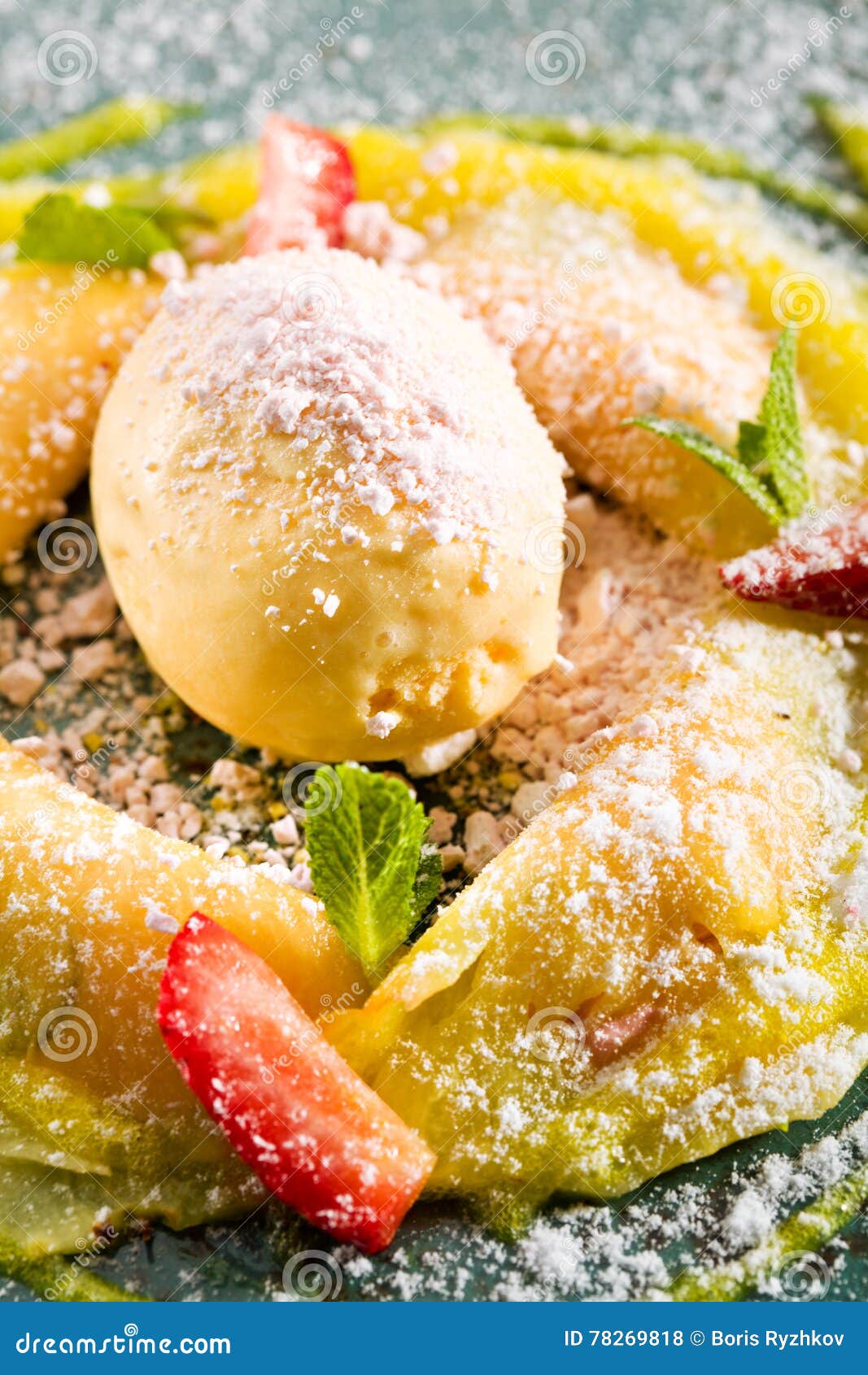 Pineapple Ravioli stock photo. Image of dinner, delicious - 78269818