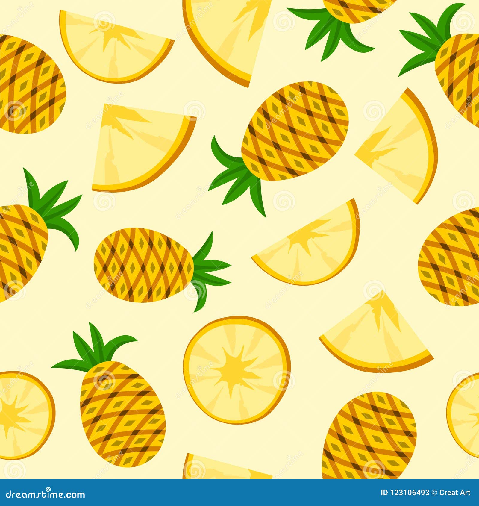Pineapple Seamless Pattern Background Vector.Pineapple Texture. Stock ... Pineapple Seamless Pattern Background Vector.Pineapple Texture. Stock ...