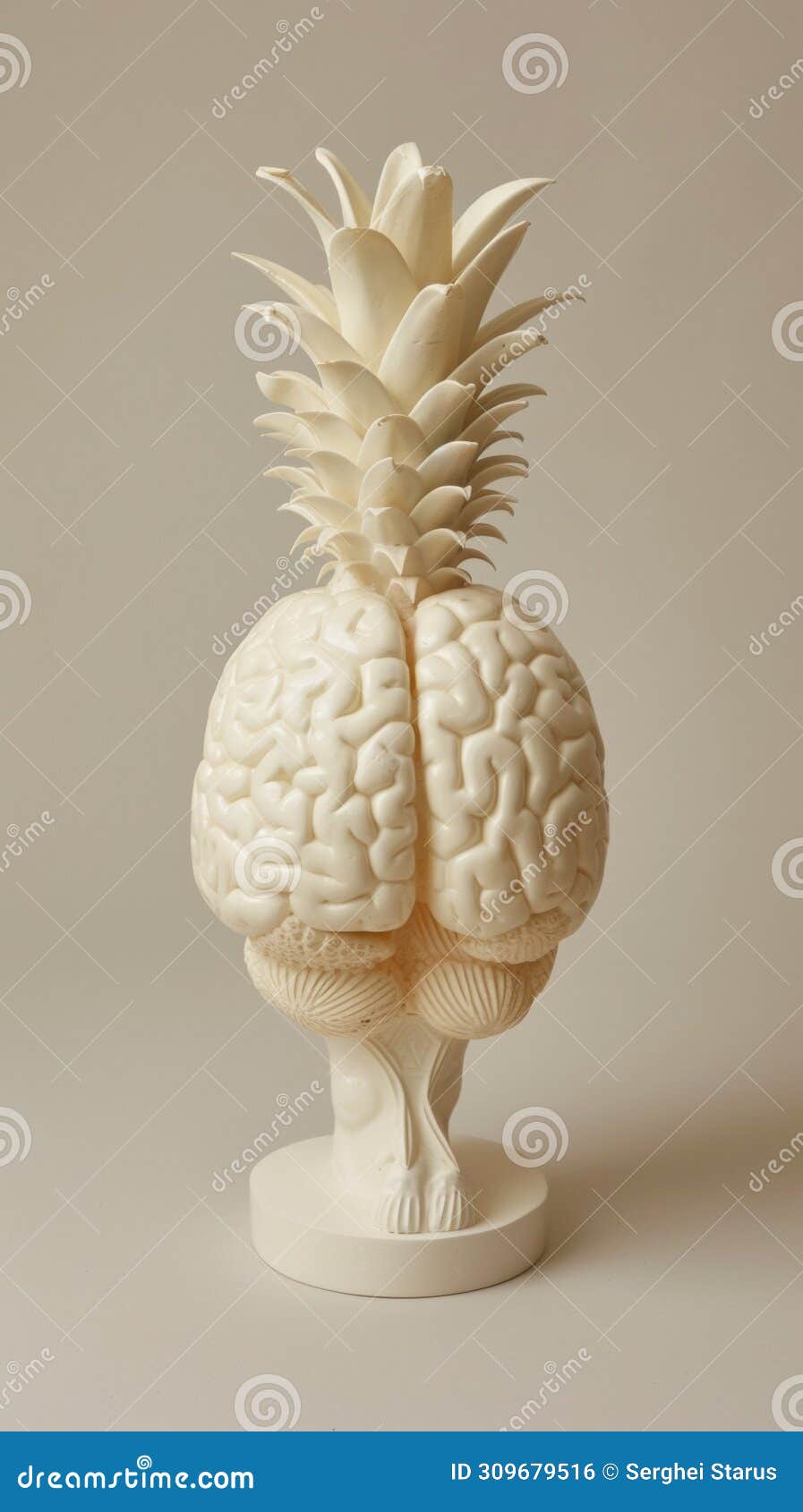 A Pineapple-shaped Organic House Design In The Fairy Garden Stock ...