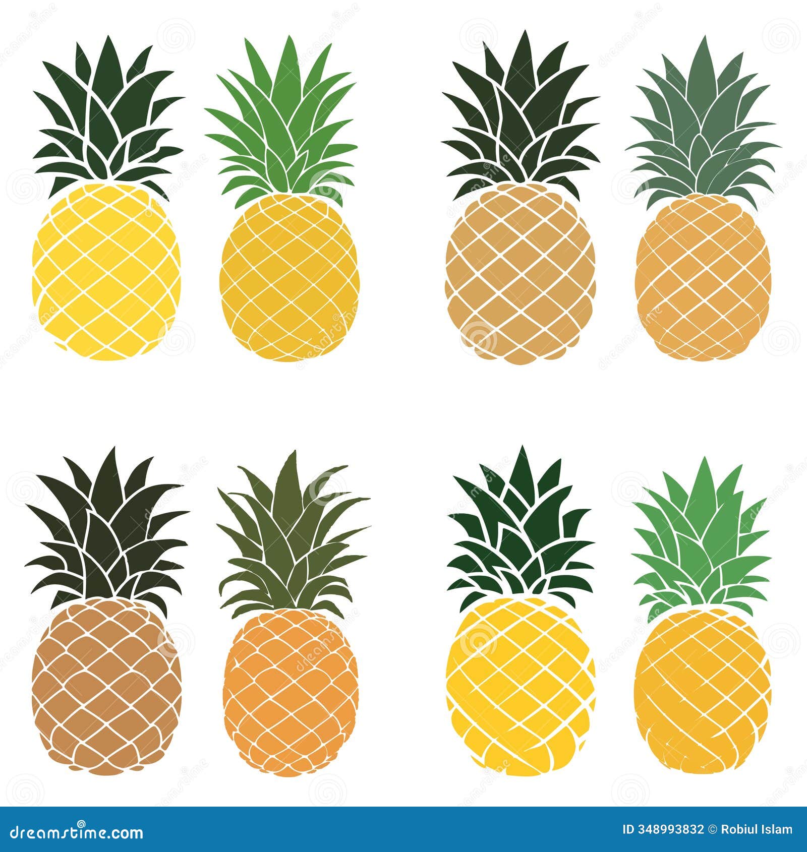 Pineapple Simple Vector Illustration. One Continuous Line Drawing Art ...