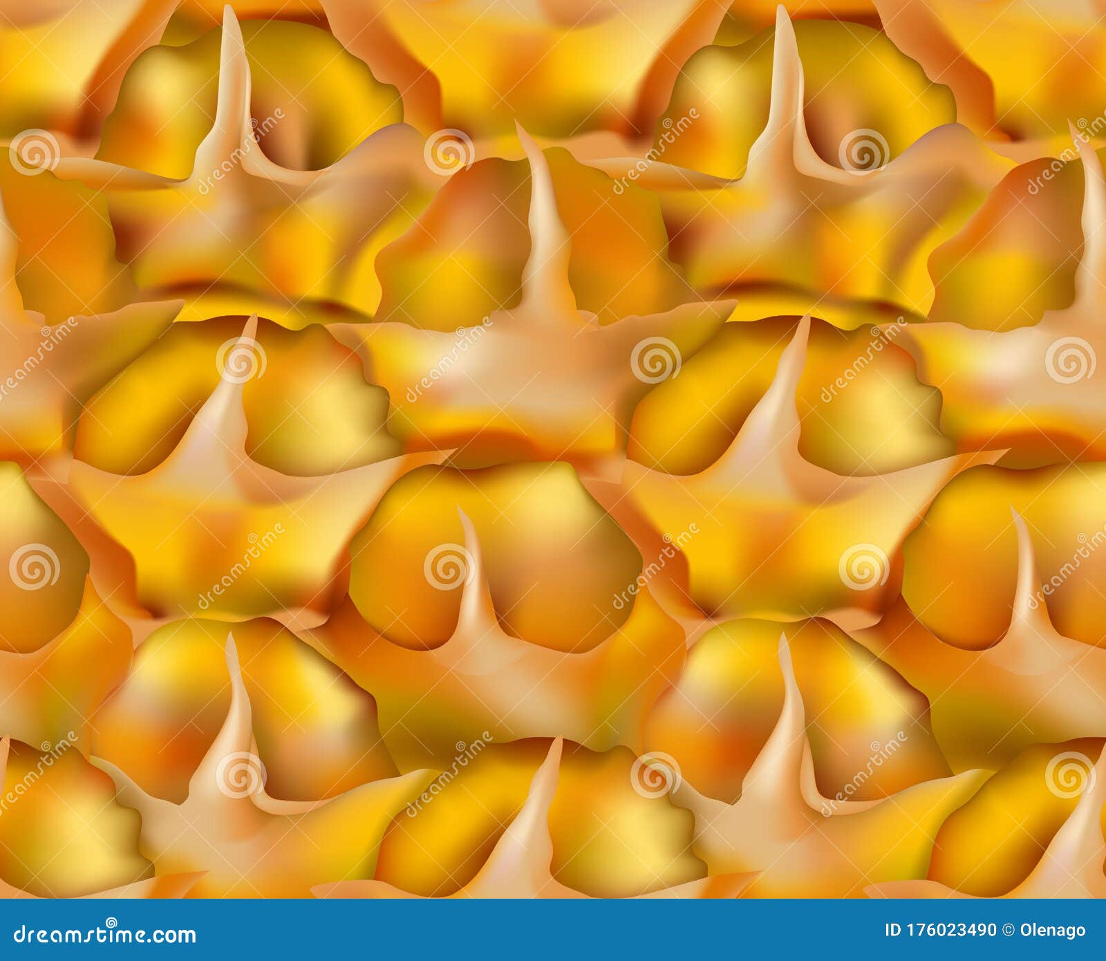 Pineapple Skin Texture Background Or Painting Royalty-Free Cartoon ...