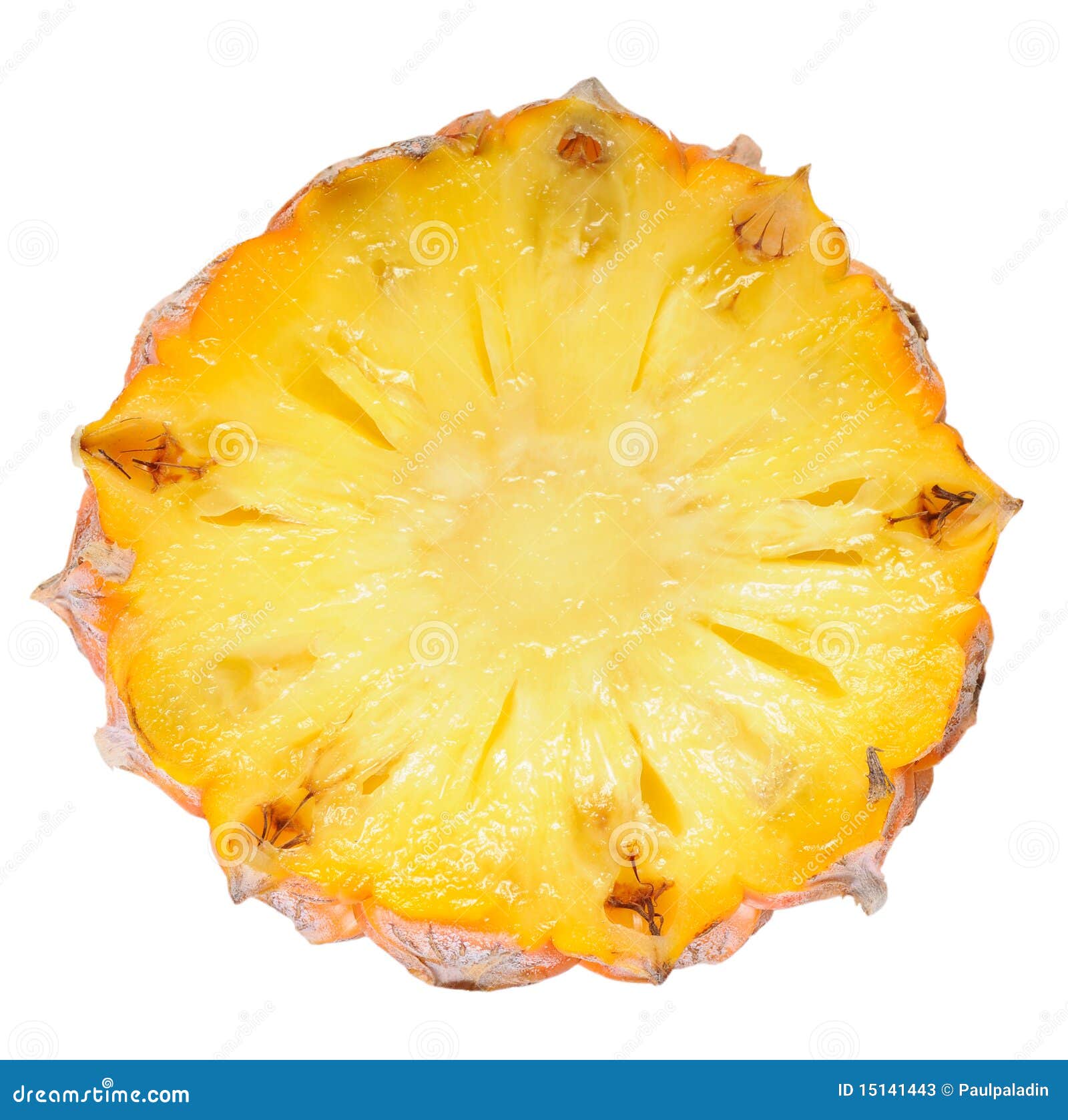 Pineapple slice stock image. Image of tropical, healthy - 15141443