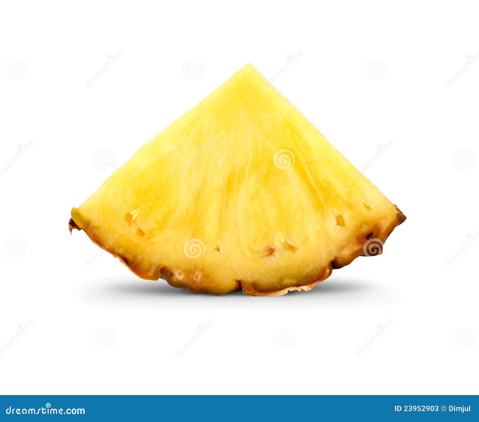 Pineapple Slice Under Sunlight In Dark Background. Tropical Fruits ...