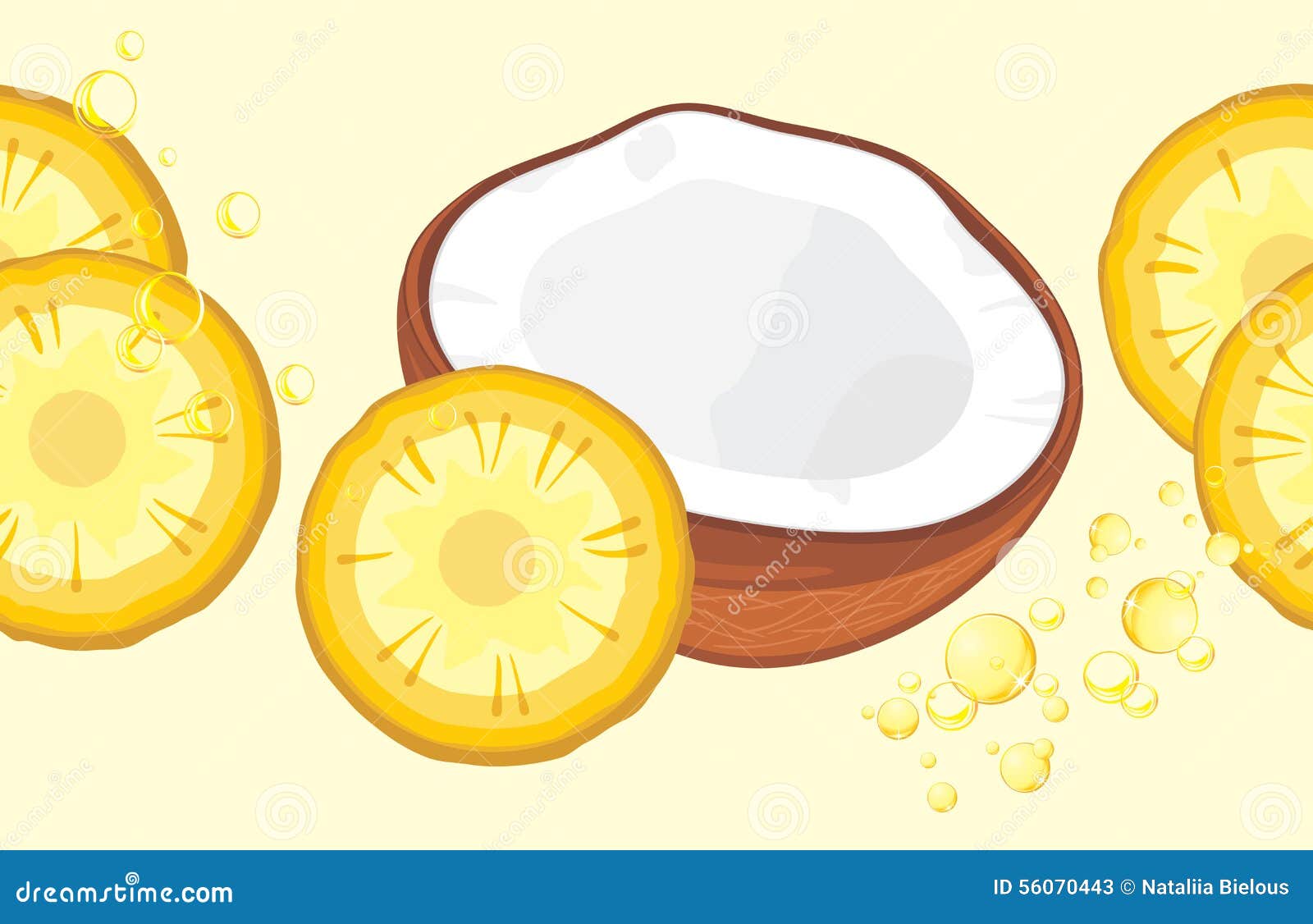 Half Coconut With Splashing Coconut Milk Isometric View Royalty-Free ...