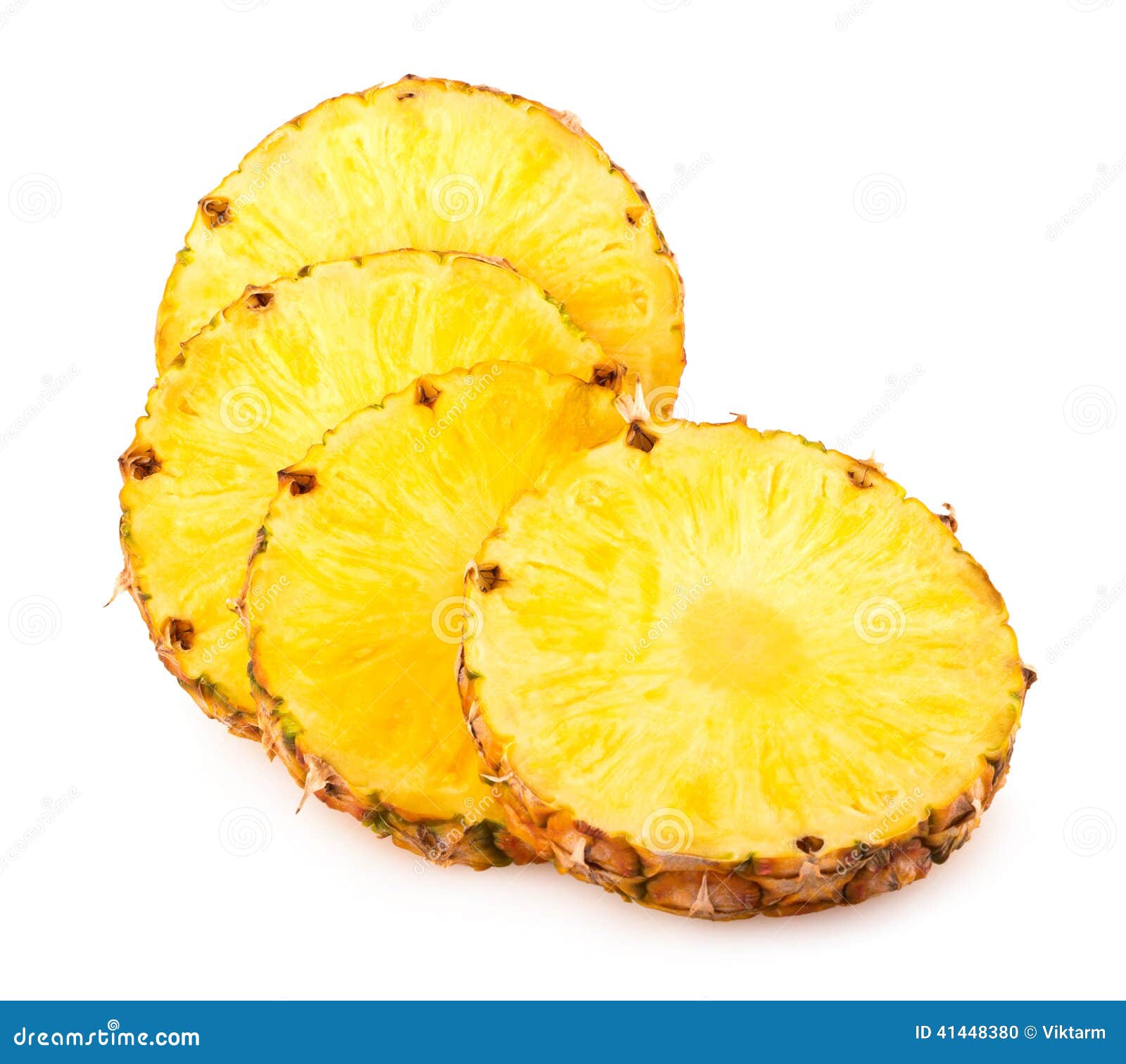 Pineapple slices stock photo. Image of food, slices, dessert - 41448380