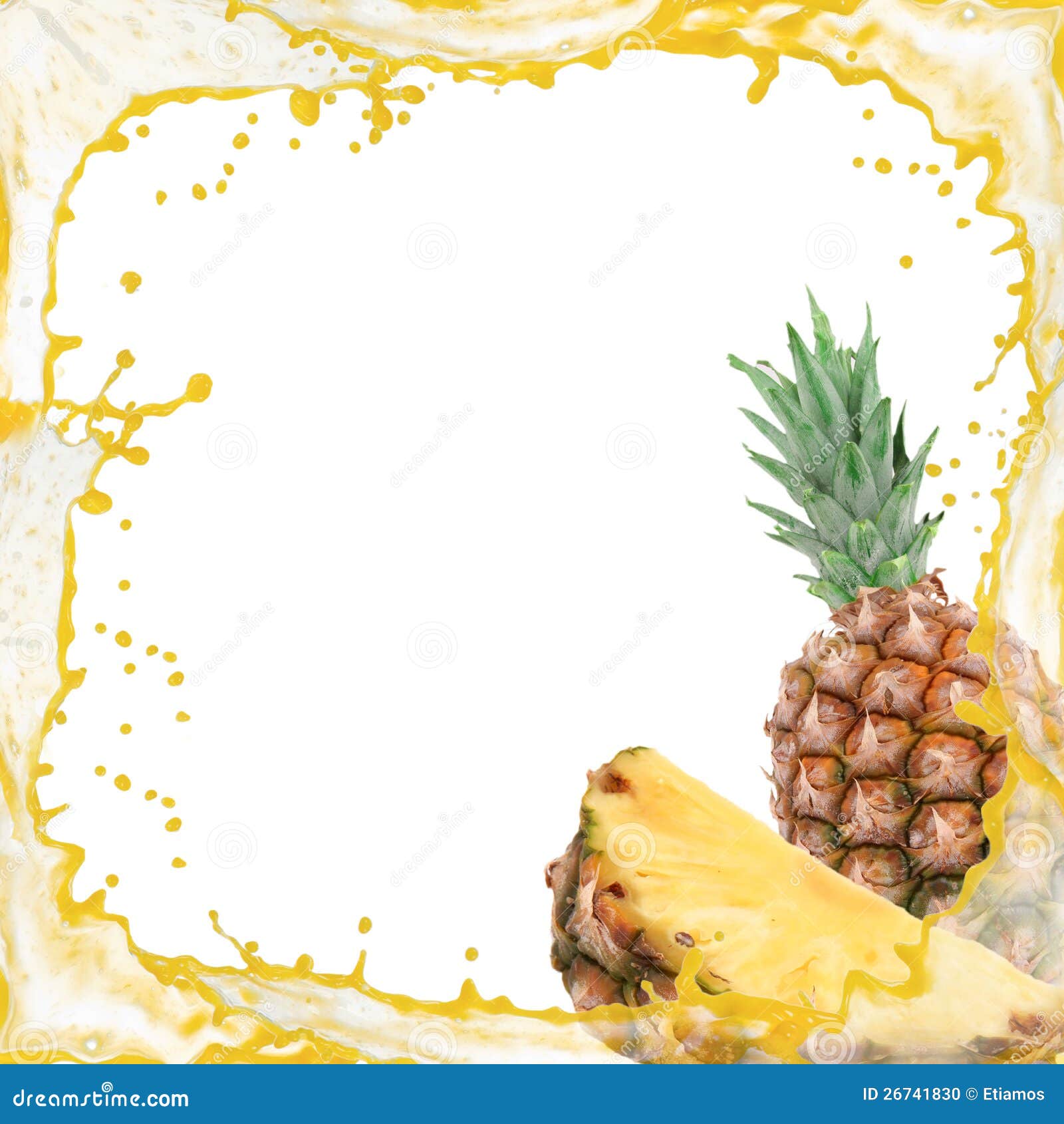 Pineapple splash stock photo. Image of nutrition, color - 26741830