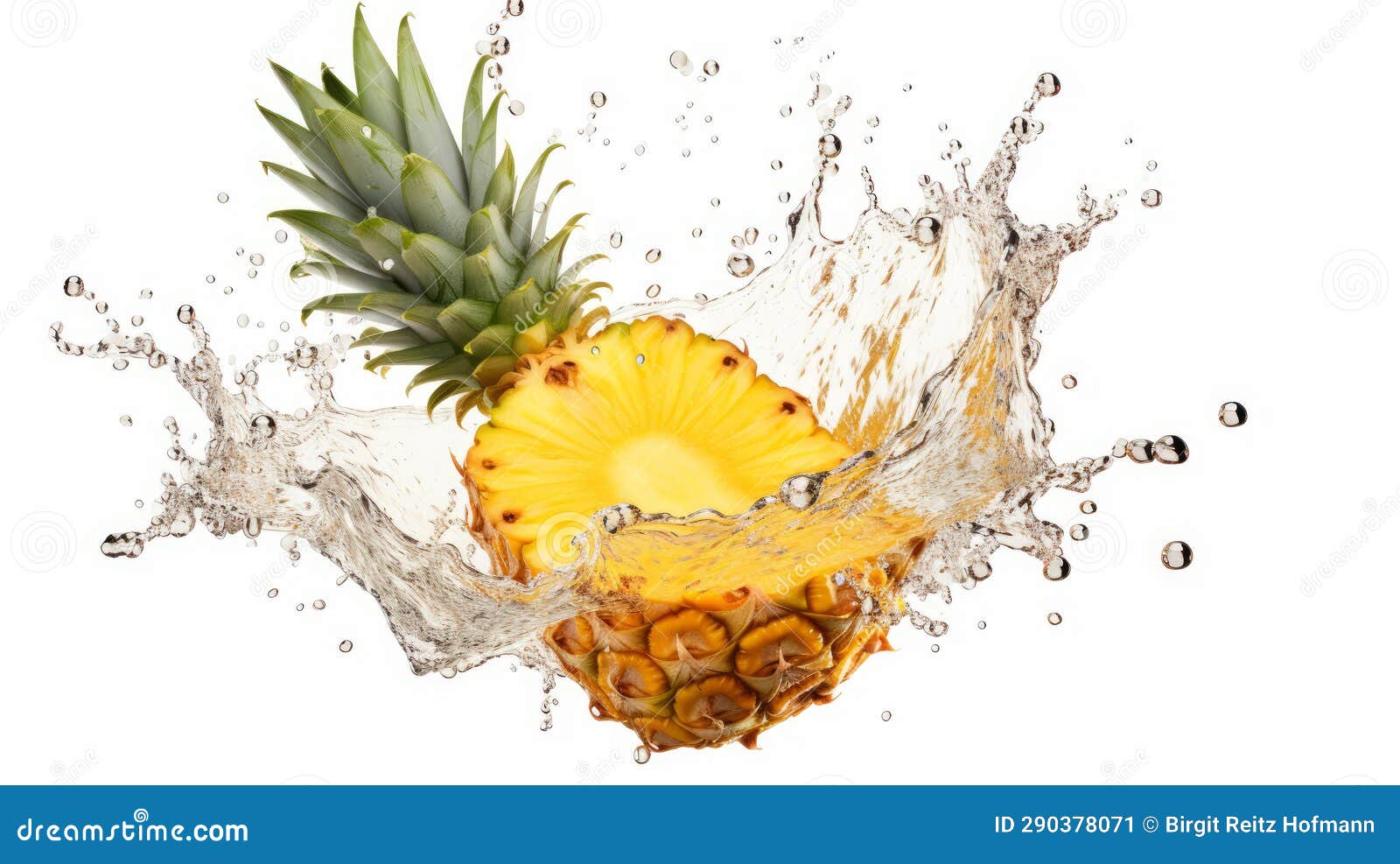 Pineapple Splash stock illustration. Illustration of drop - 290378071