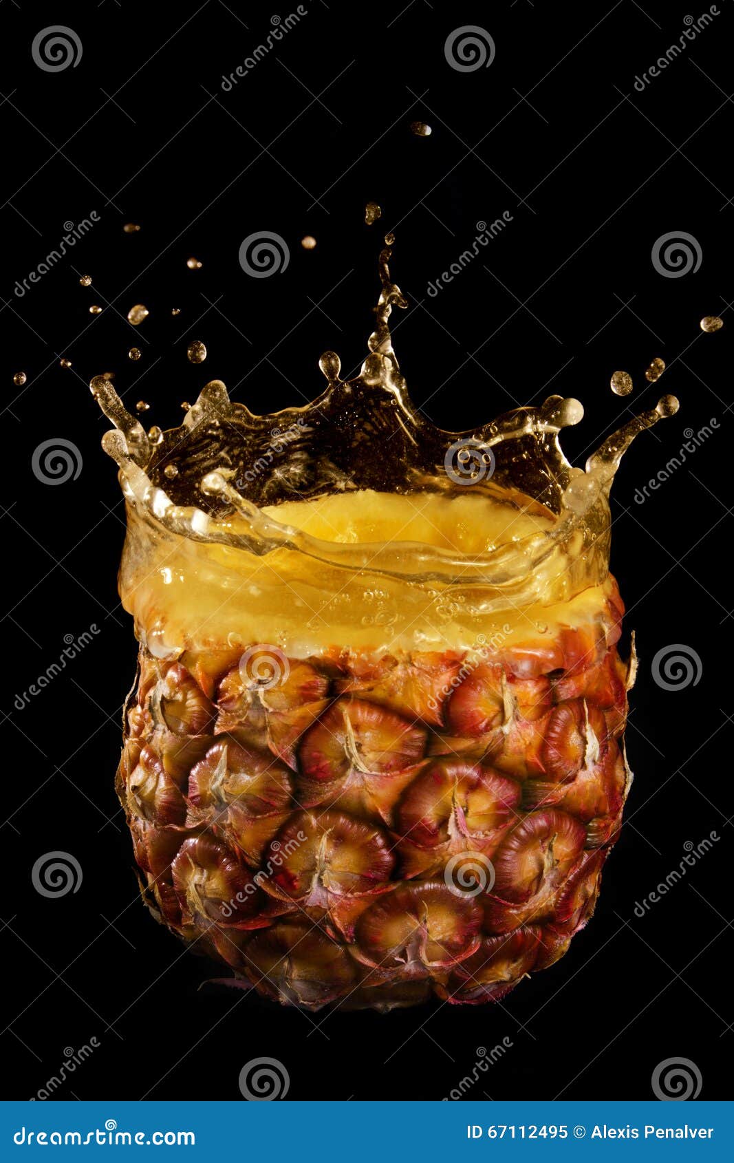 Pineapple splash stock image. Image of juicy, high, splash - 67112495