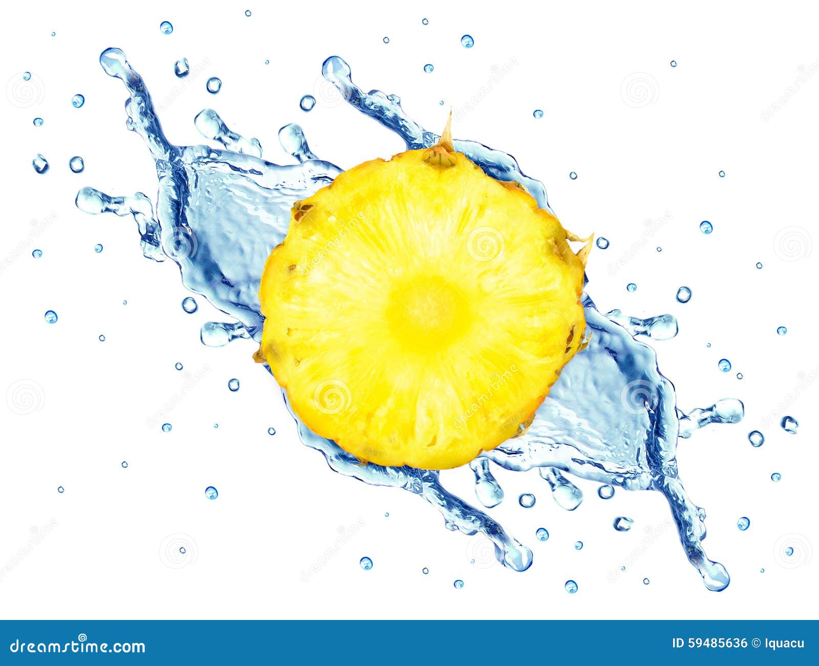 Pineapple splash stock photo. Image of healthy, juicy - 59485636