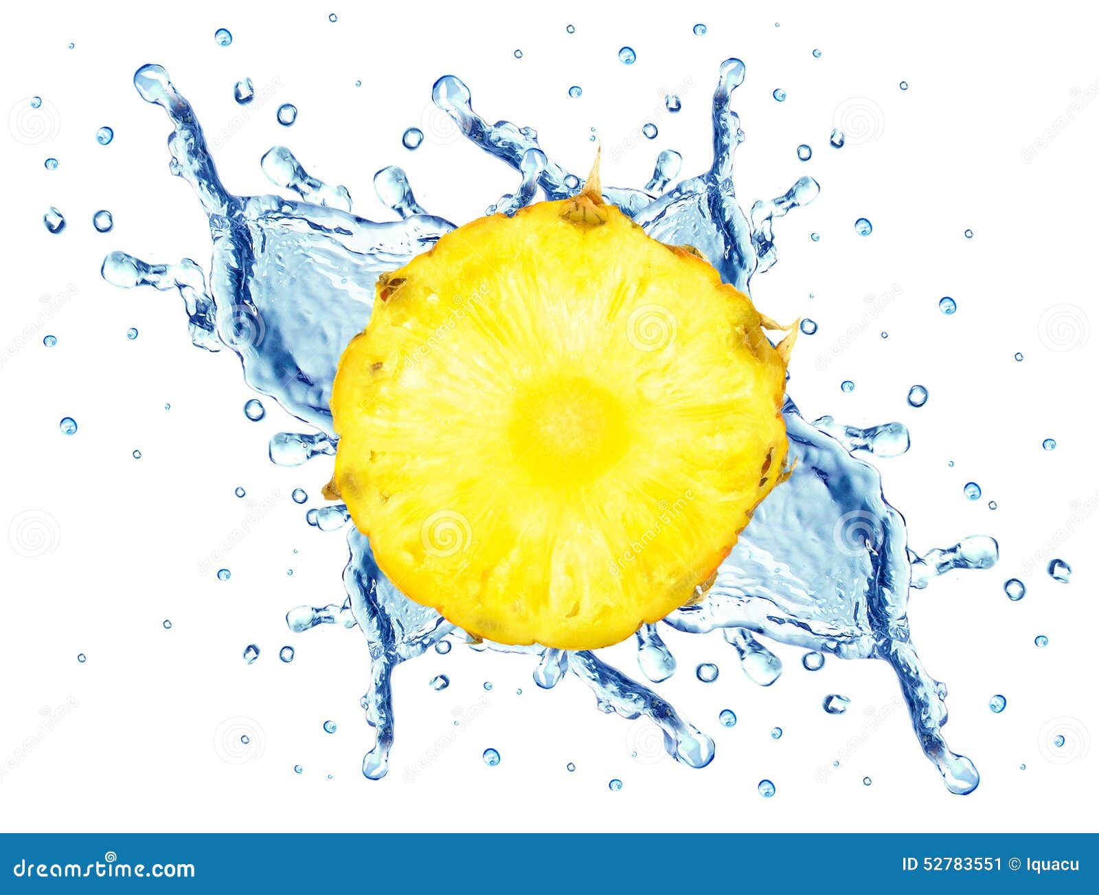 Pineapple splash stock image. Image of ripe, white, food - 52783551