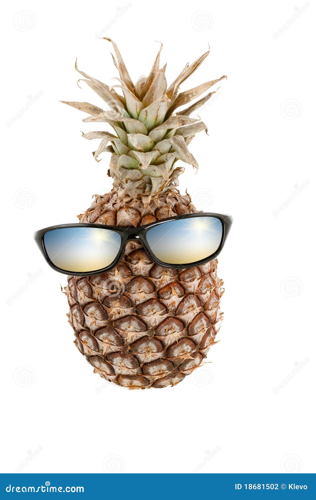 Pineapple with Sunglasses As Head Stock Photo - Image of nature ...