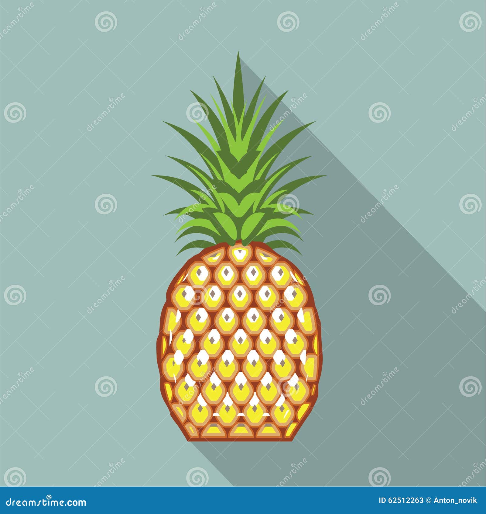 Pineapple vector file stock vector. Illustration of fruits - 62512263