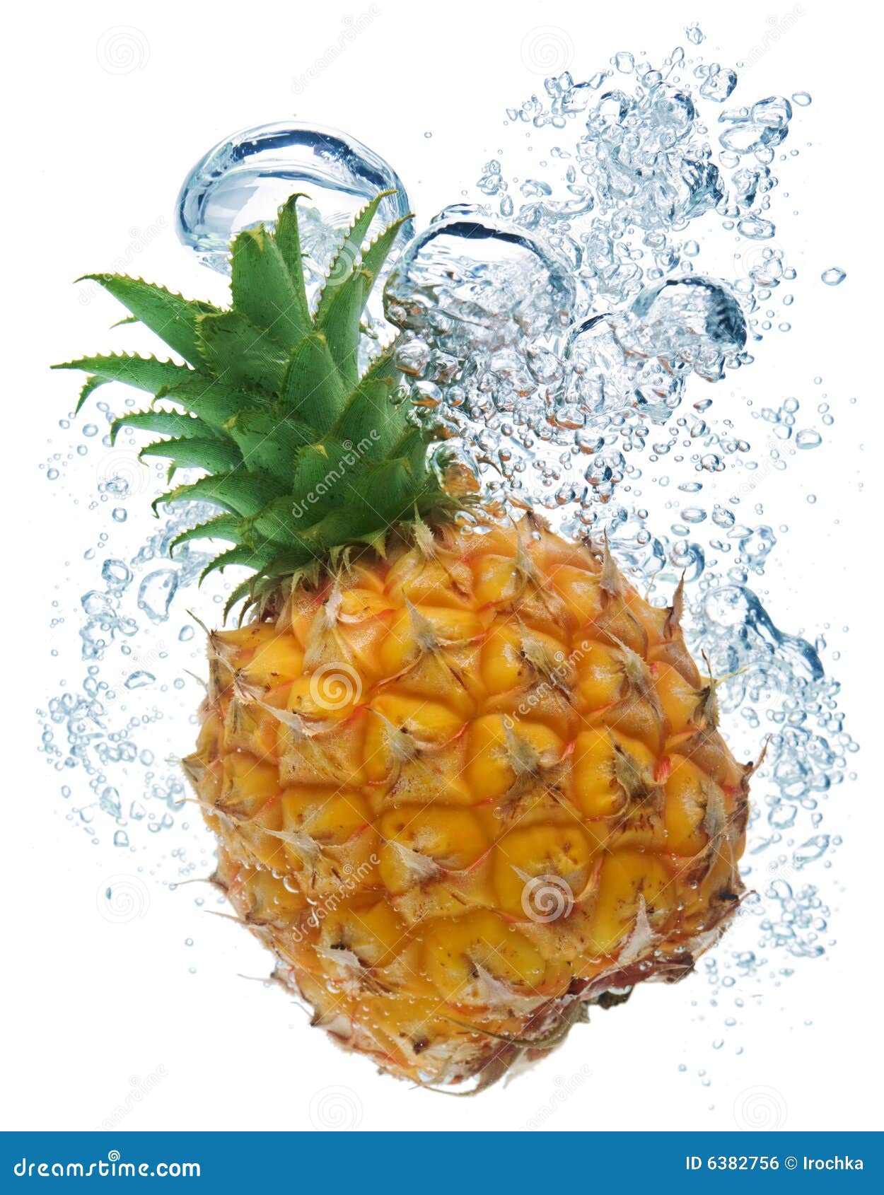 Pineapple in water stock photo. Image of pineapple, refreshing - 6382756