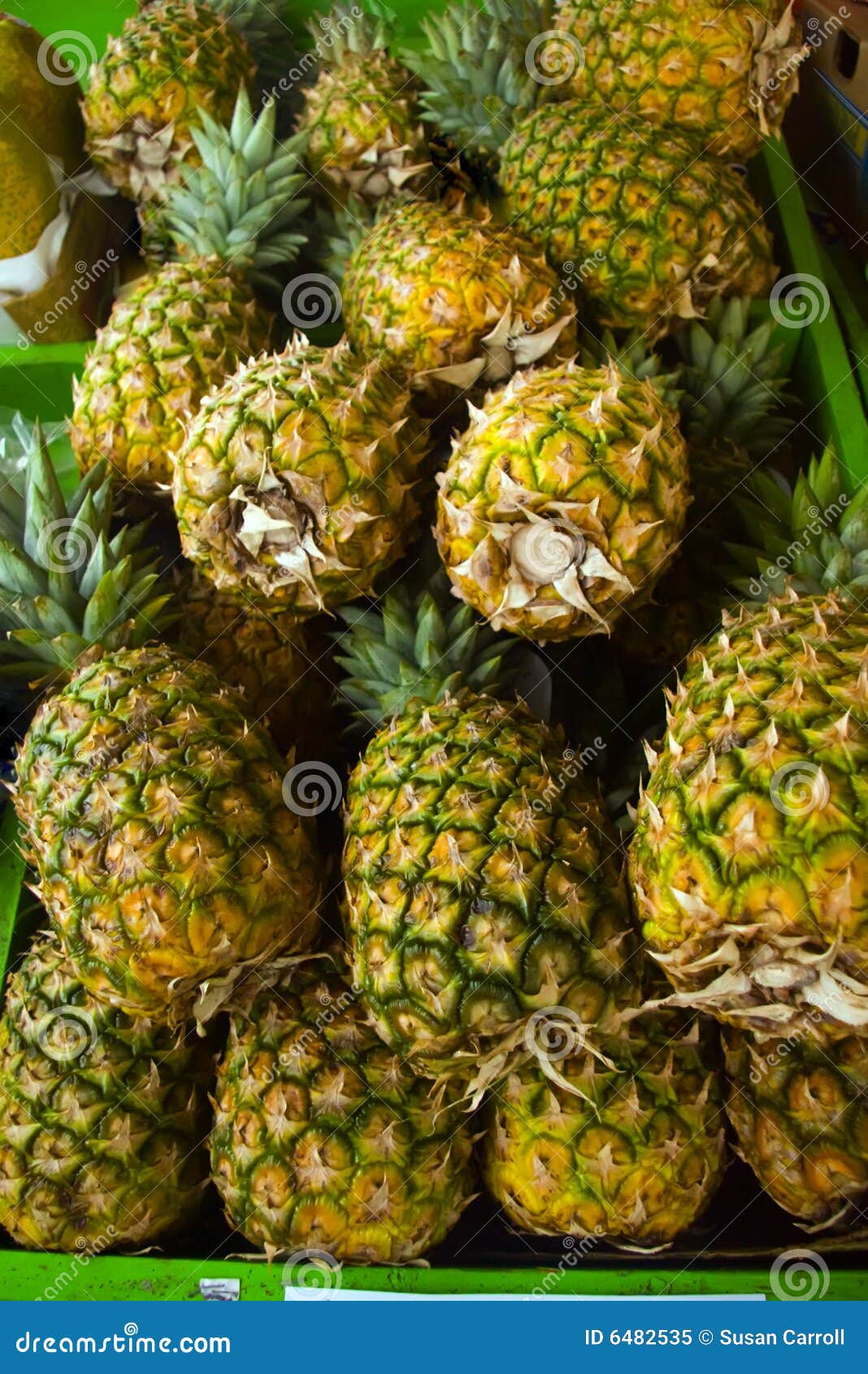 Pineapples stock image. Image of fruit, market, fresh - 6482535
