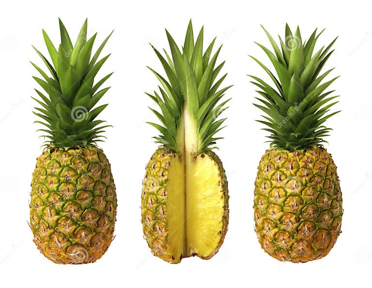 Pineapples stock image. Image of breakfast, seed, citrus - 648519