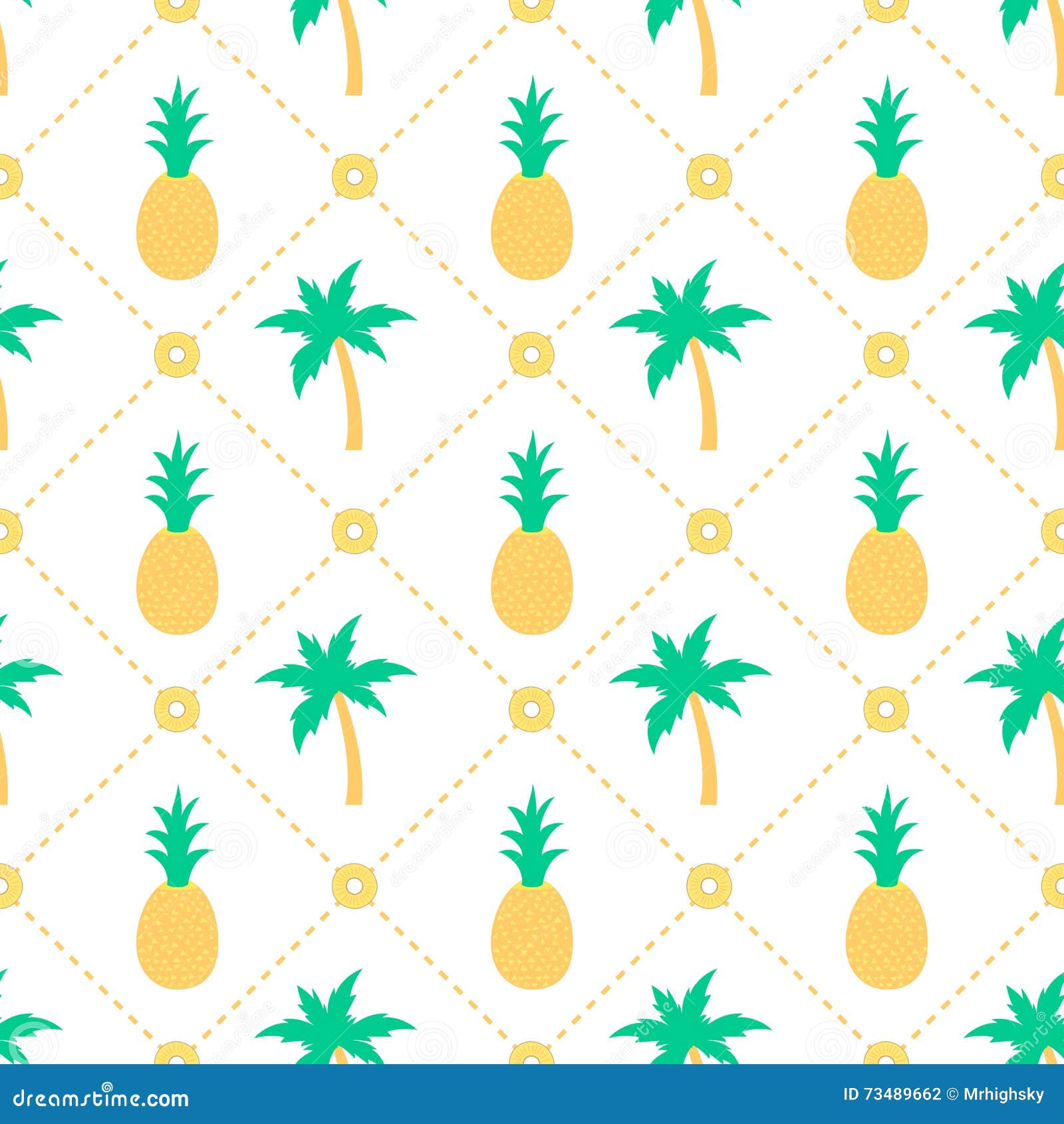 Trees Seamless Pattern. Forest Tiled Background. Royalty-Free ...