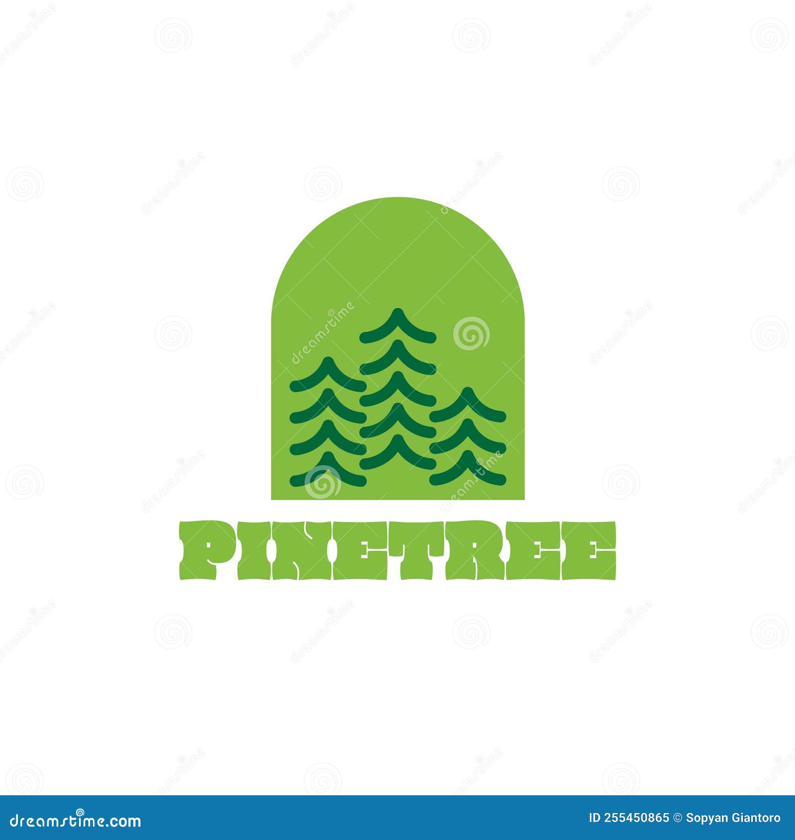 Pines Template Logo Vector Illustration | CartoonDealer.com #91338828