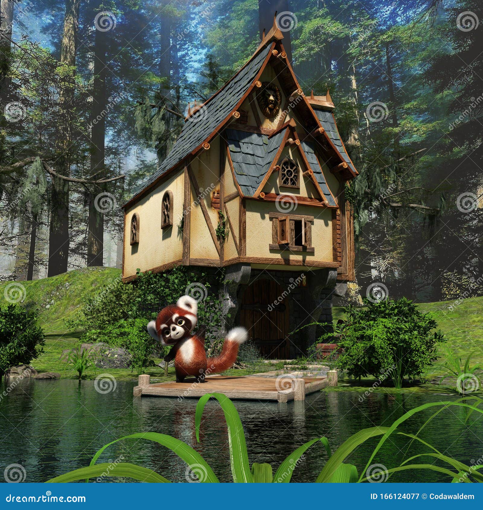 Ping from Fluffy`s Land. Cartoon Character. Stock Illustration ...