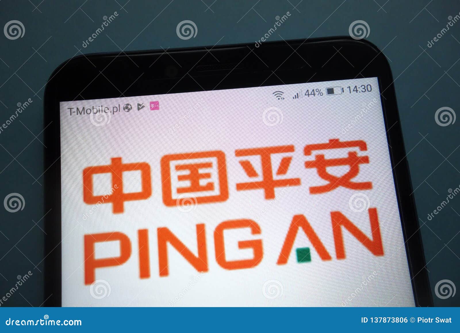 Ping an logo on smartphone editorial photo. Image of technology - 137873806