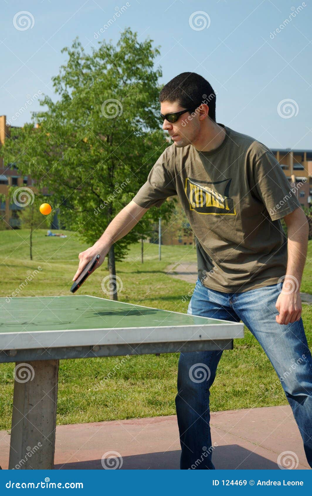 Ping Pong stock image. Image of tennis, outdoor, table - 124469
