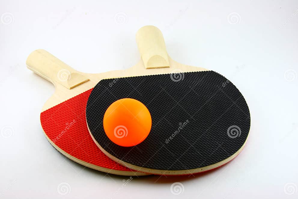 Ping pong bats stock photo. Image of pong, hobby, isolated - 5337790