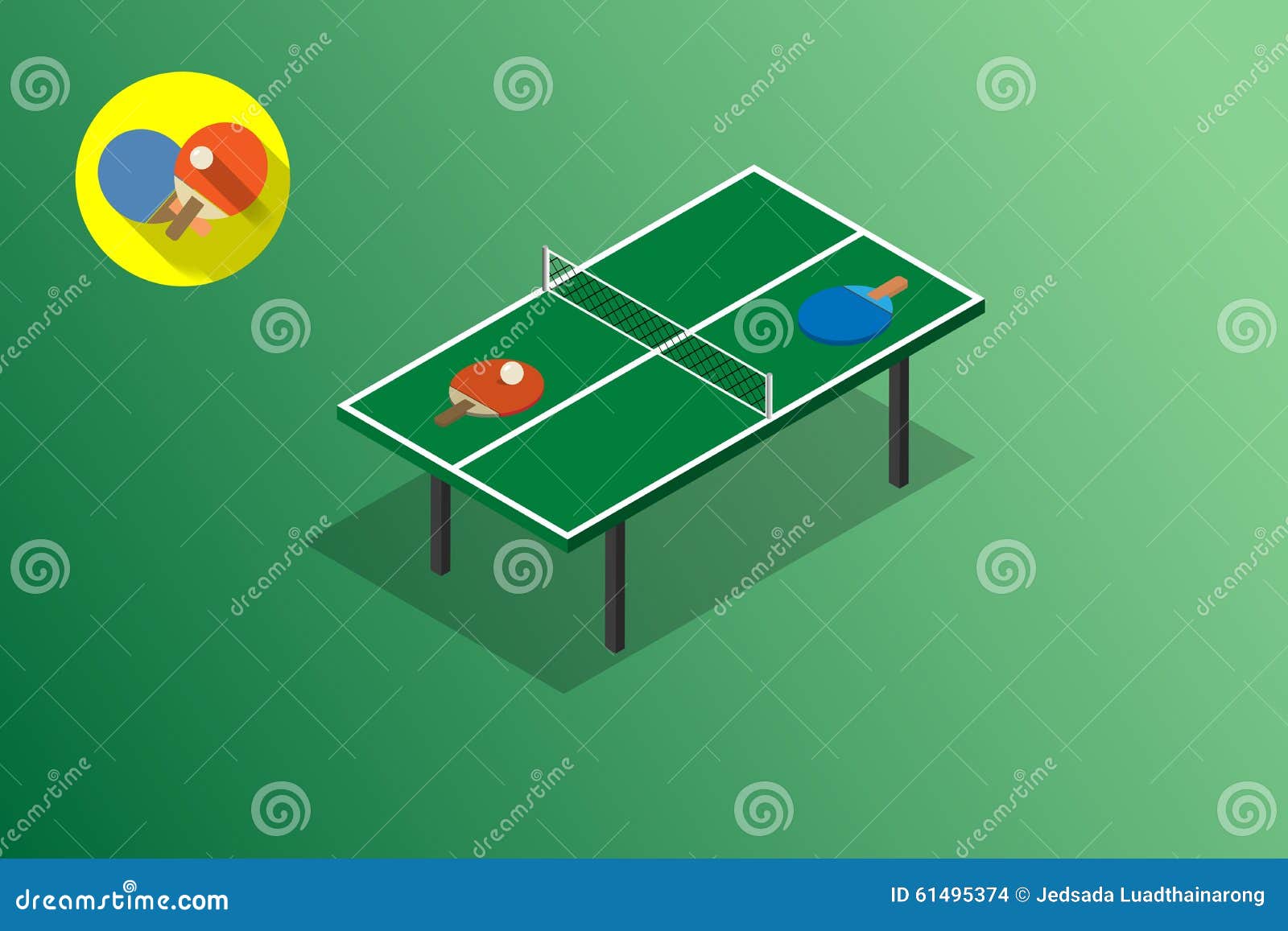 Pong Green Screen Vector Illustration | CartoonDealer.com #85855690