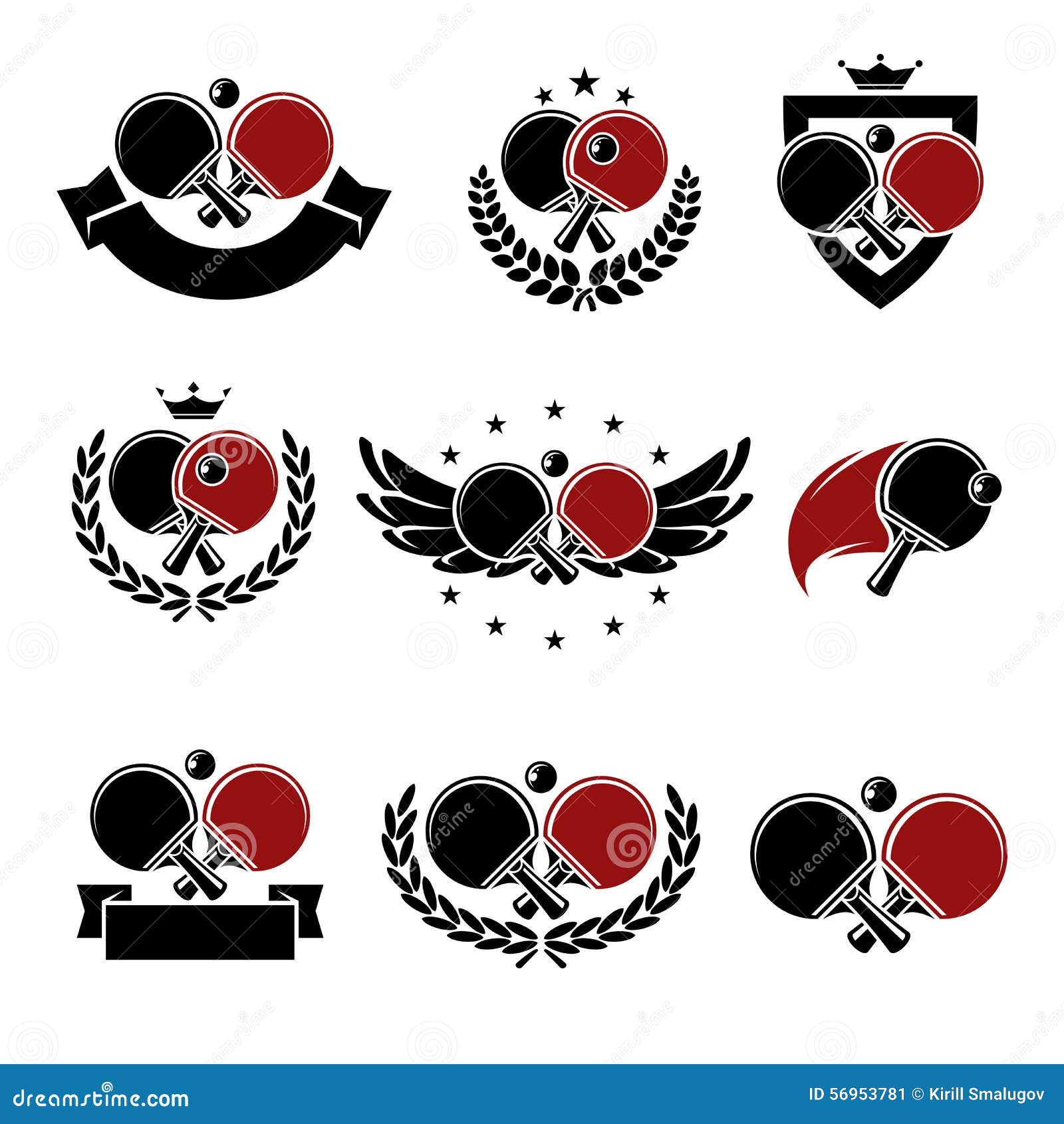 Ping Pong icon set. Vector stock vector. Illustration of pingpong ...