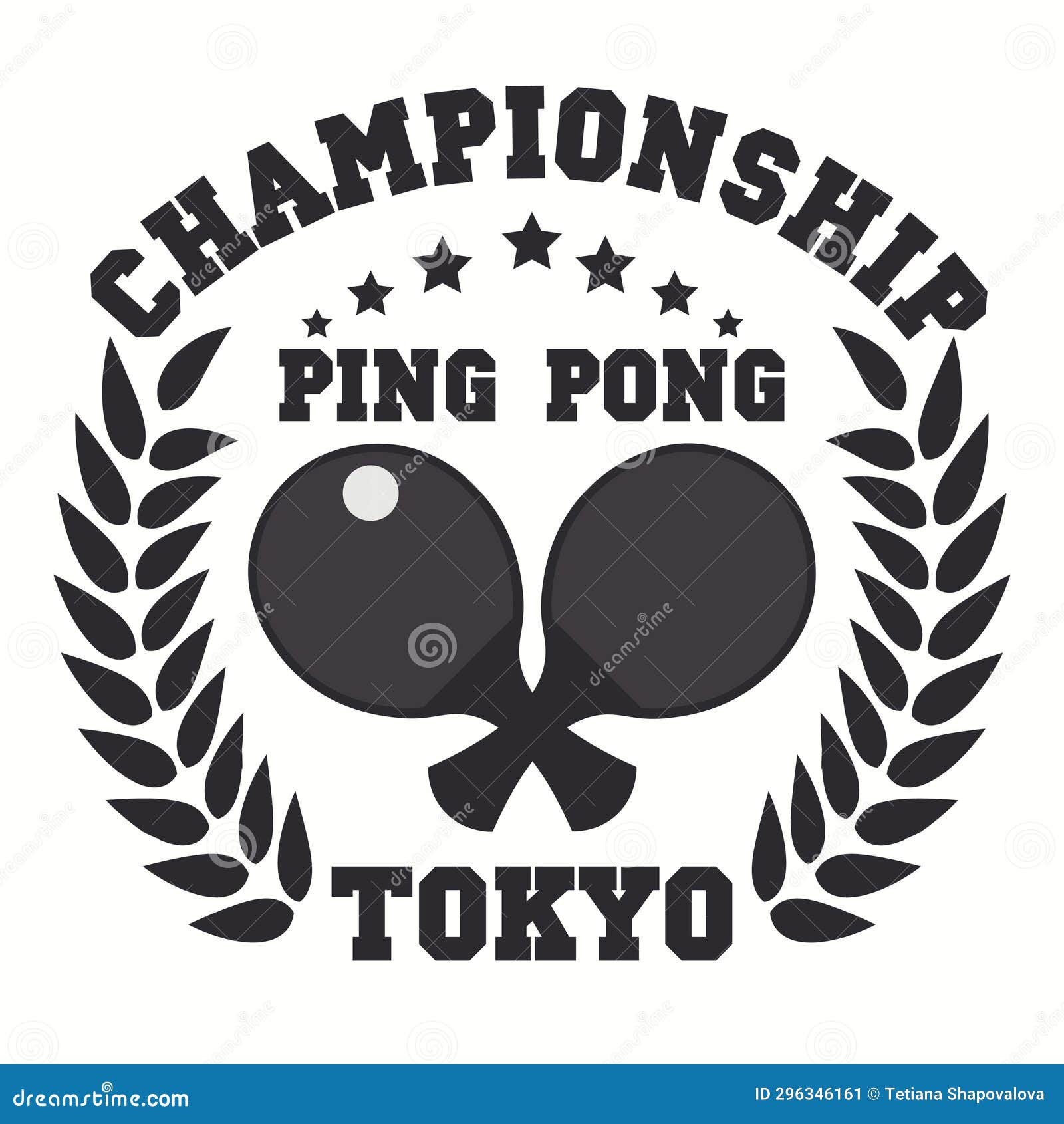 Ping Pong Logotype. Ping Pong Icon Stock Illustration - Illustration of ...