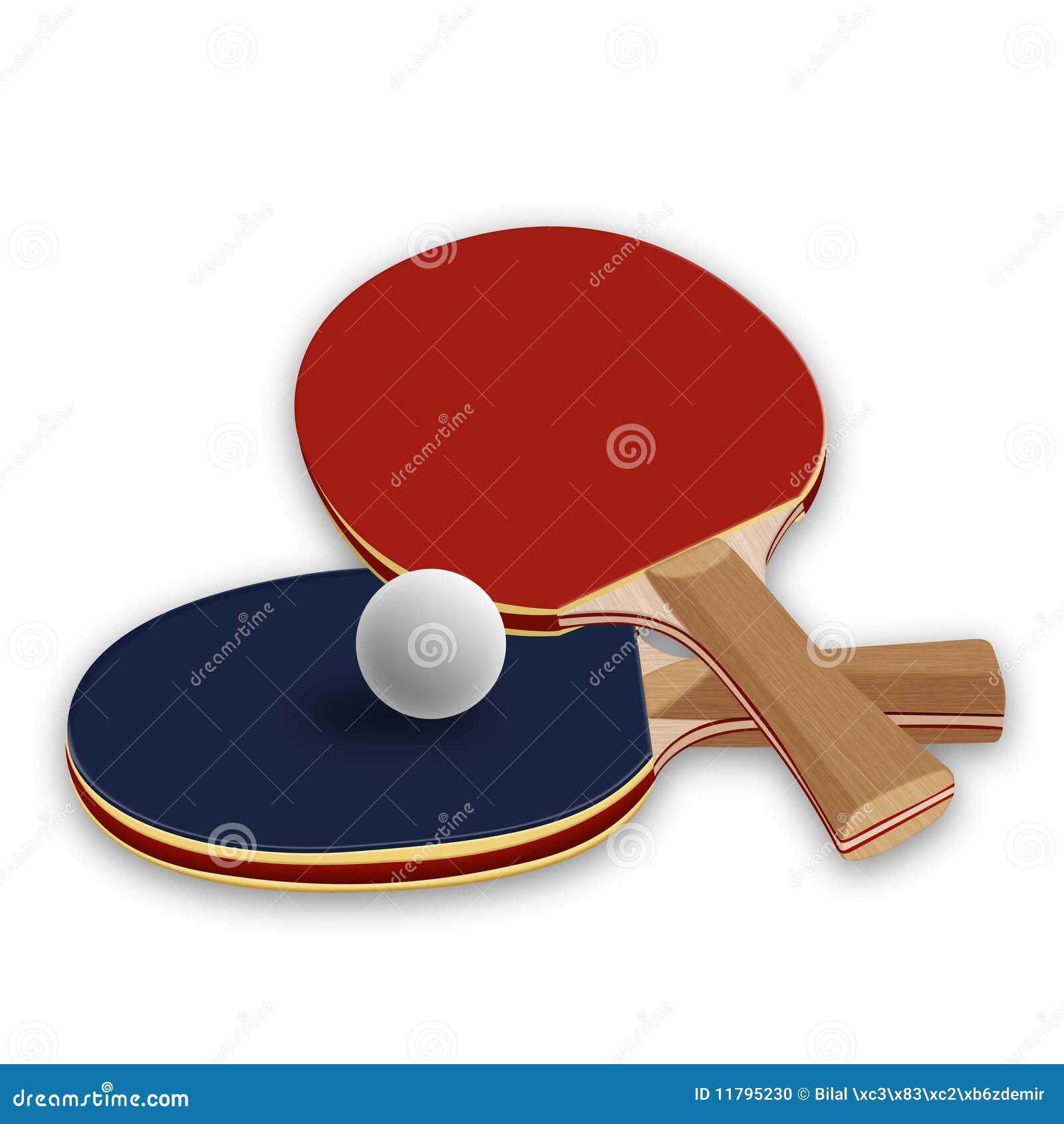 Ping pong paddles stock illustration. Illustration of games - 11795230