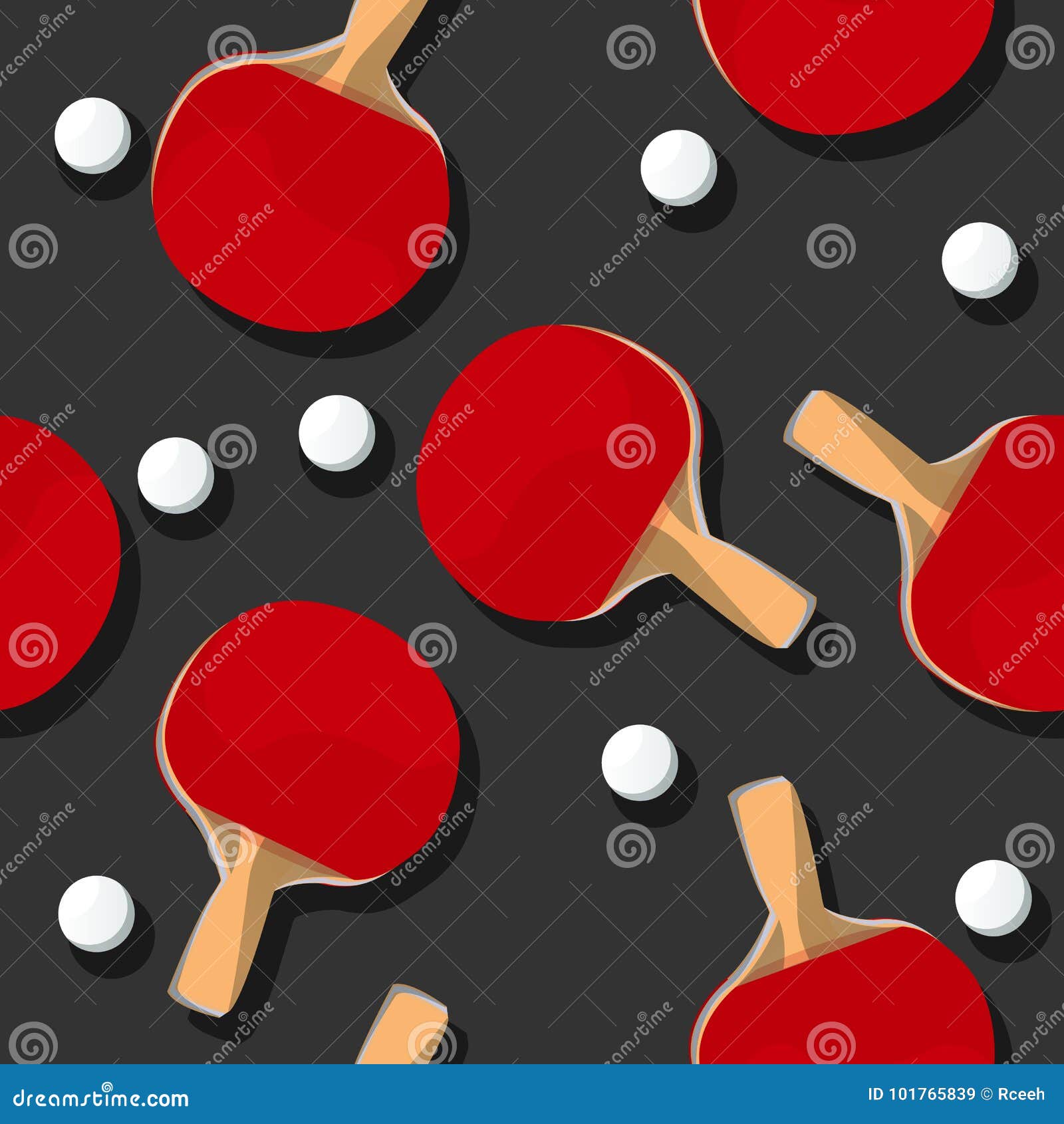 Ping Pong pattern stock vector. Illustration of repea - 101765839