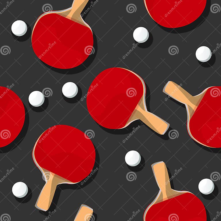 Ping Pong pattern stock vector. Illustration of repea - 101765839