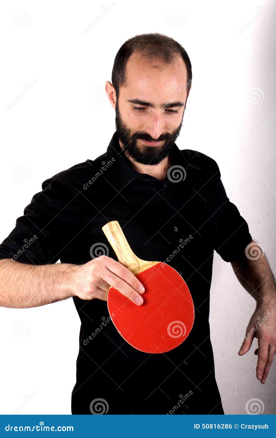 Ping pong stock photo. Image of bite, beard, game, athlete - 50816286