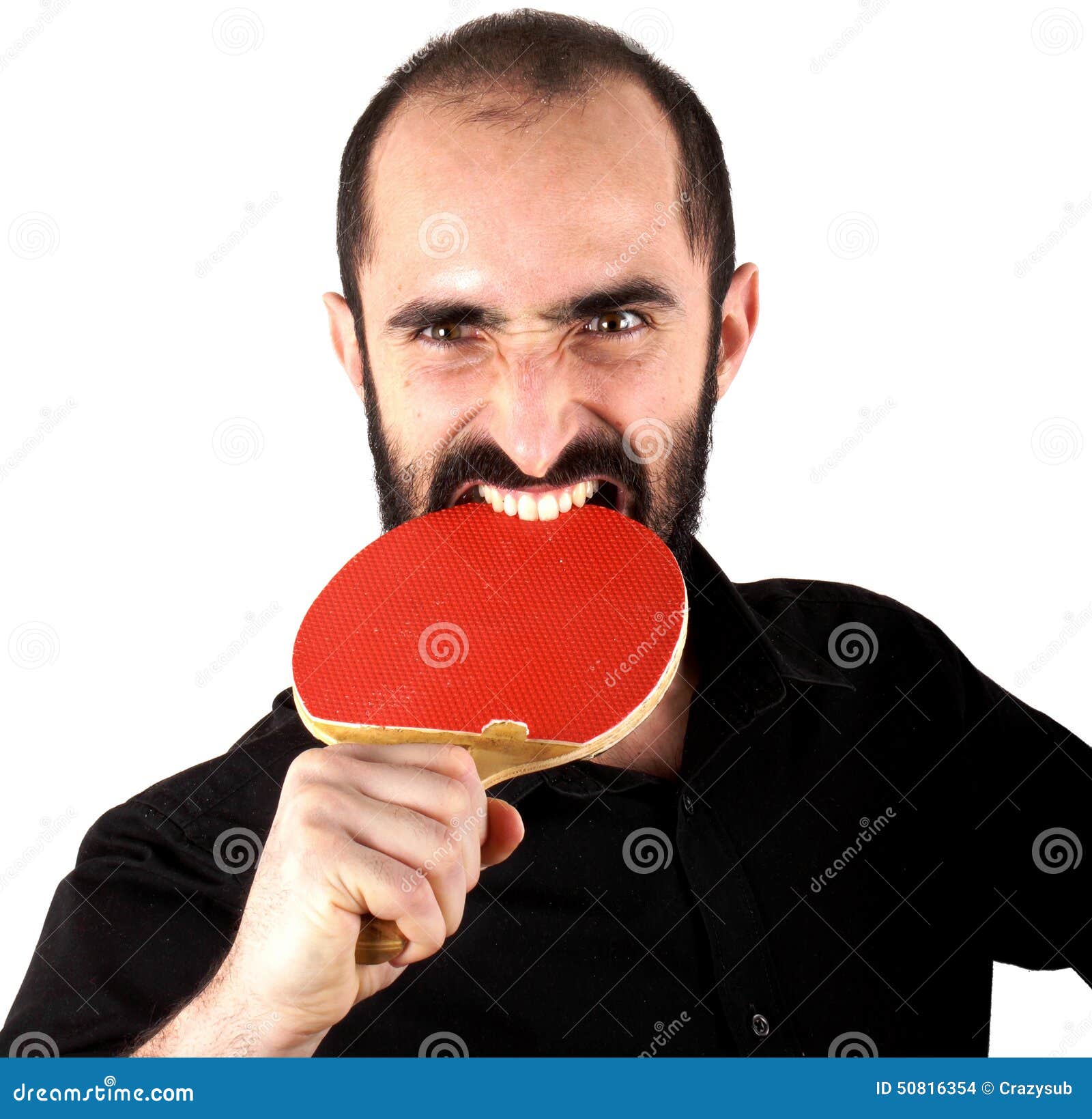 Ping pong stock photo. Image of playing, adult, expression - 50816354