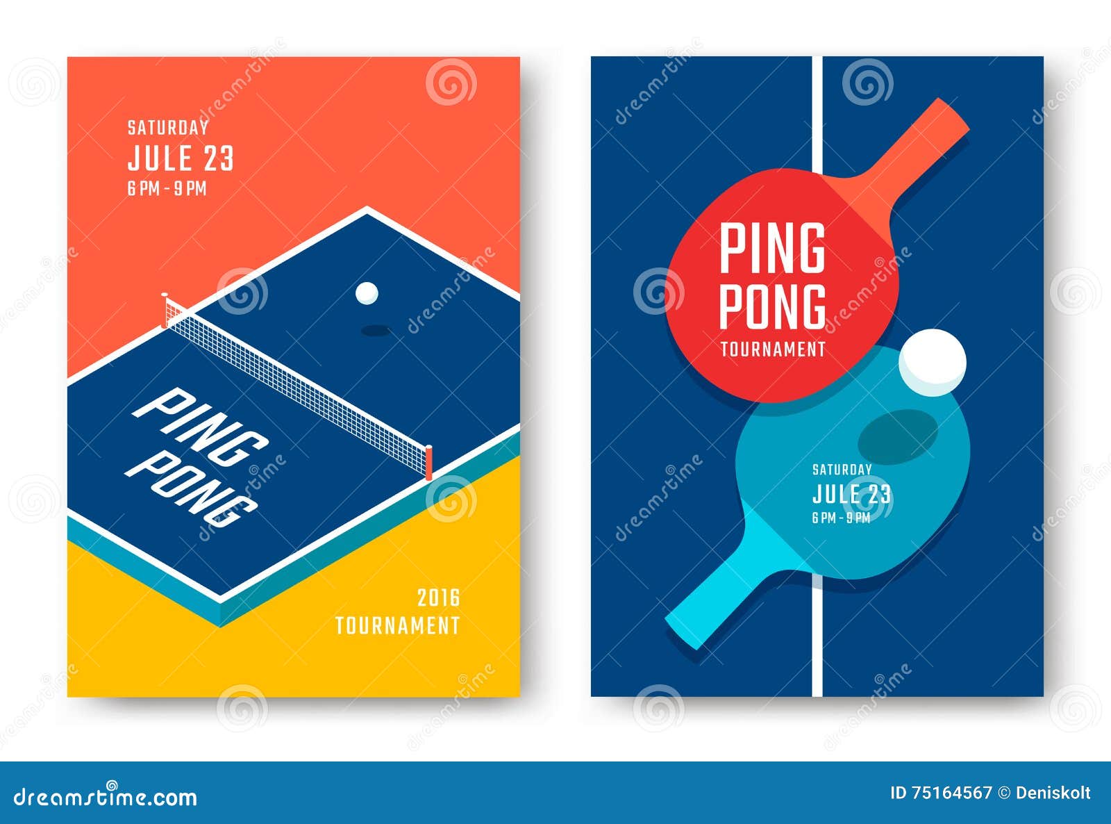 Ping Pong Posters Design Stock Vector Illustration Of Ball 75164567