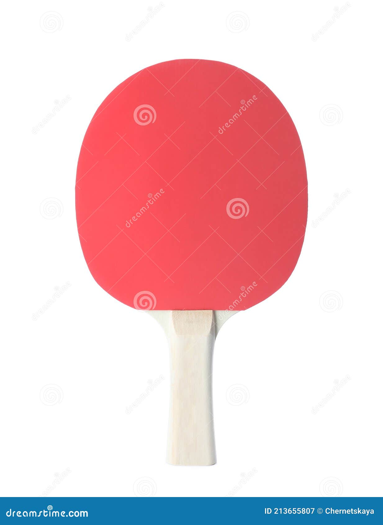Ping Pong Racket Isolated on White. Table Tennis Equipment Stock Image ...