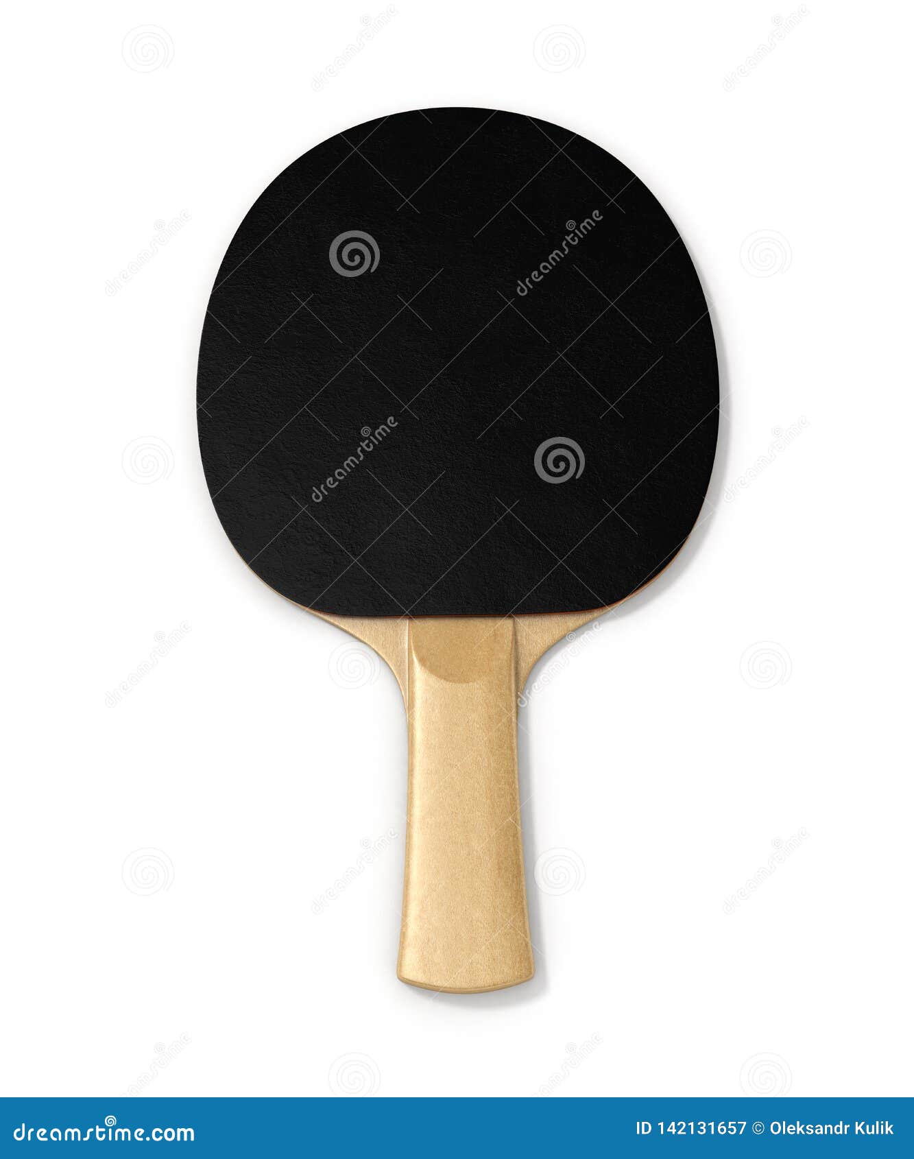 Ping-pong Racket on White Background 3d Stock Illustration ...