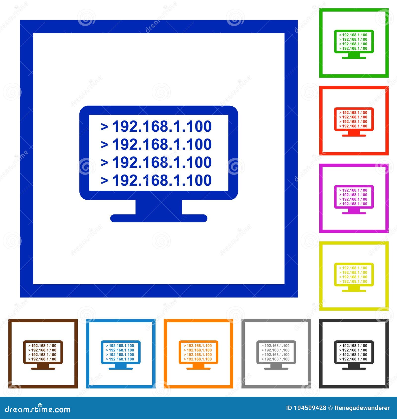 Ping Remote Computer Flat Framed Icons Stock Vector - Illustration of ... Ping Remote Computer Flat Framed Icons Stock Vector - Illustration of ...
