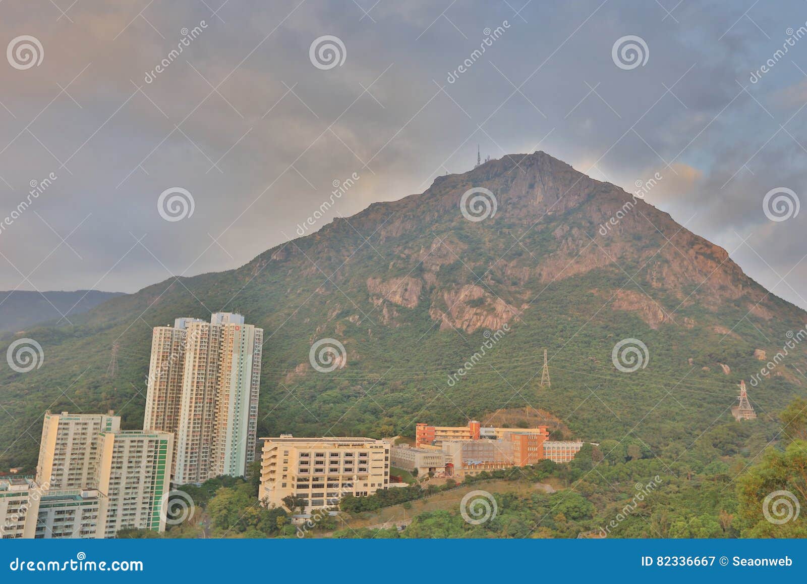 Ping Shan View Choi Ying Estate Stock Image - Image of hong, highway ...