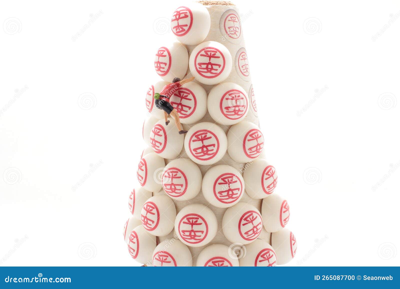 A Ping on Stamp in Chinese, Mini Figure Collect the Buns Stock Photo ...