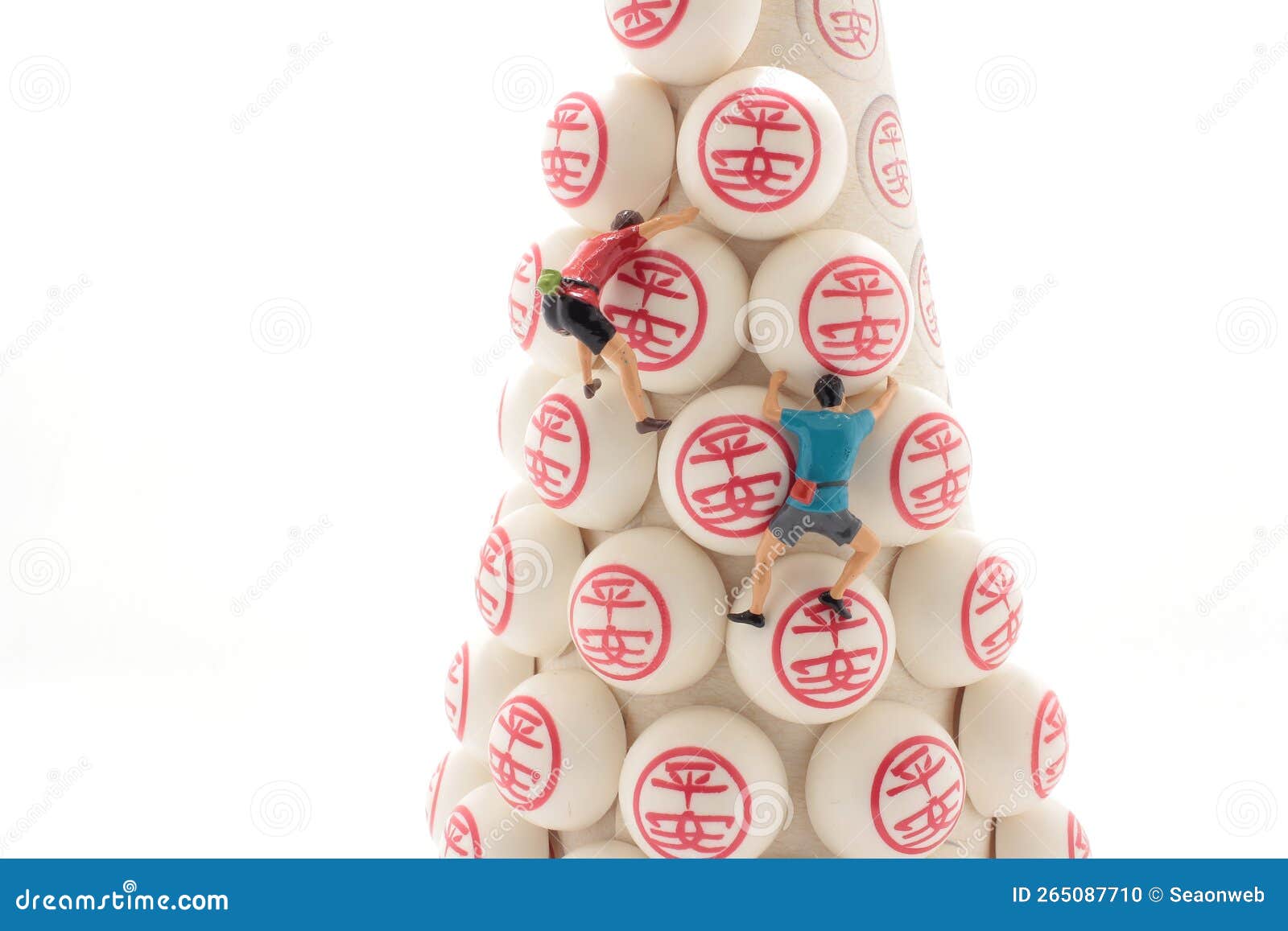 A Ping on Stamp in Chinese, Mini Figure Collect the Buns Stock Photo ...