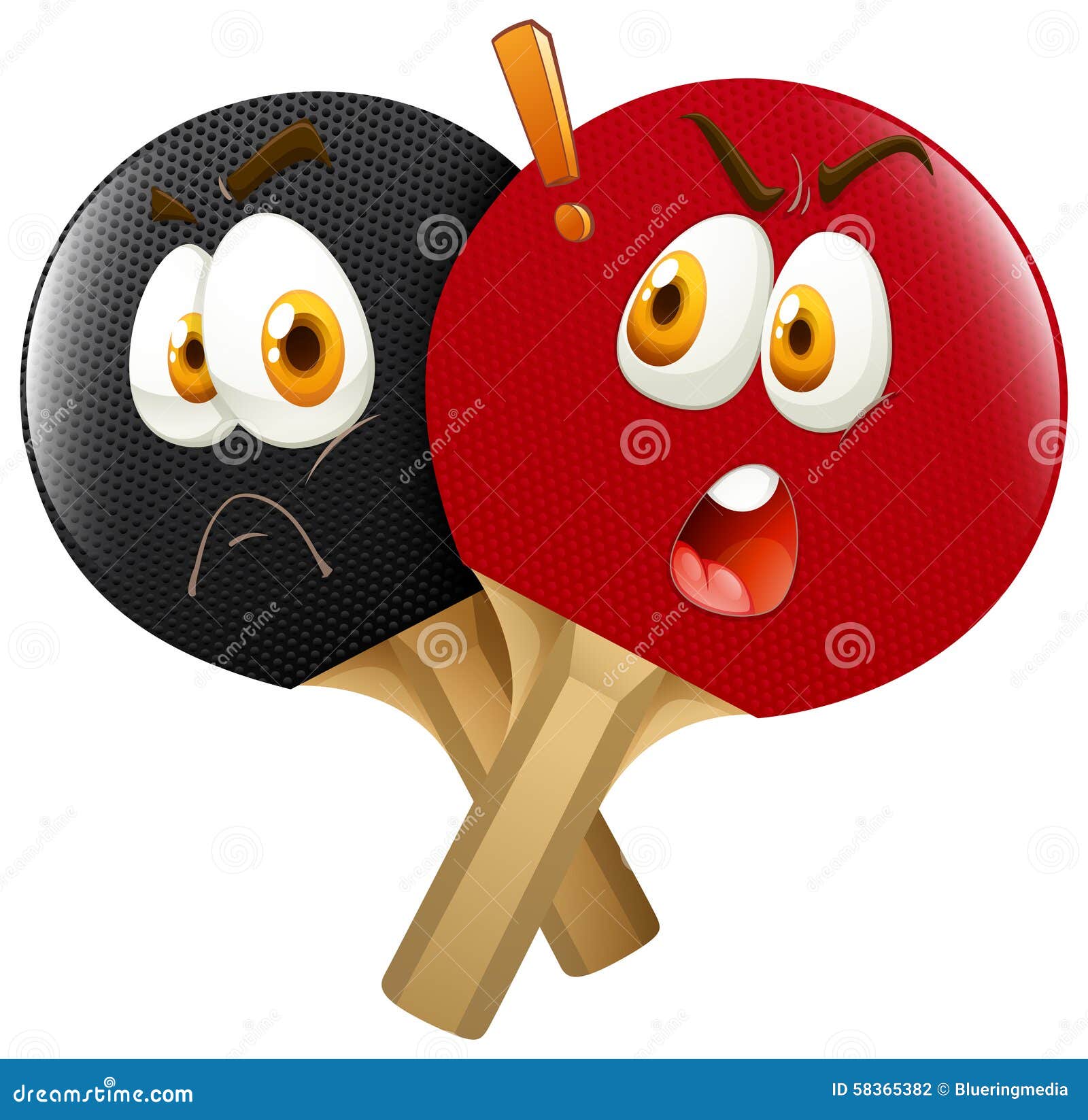 Pingpong racket with faces stock vector. Illustration of emojicon ...