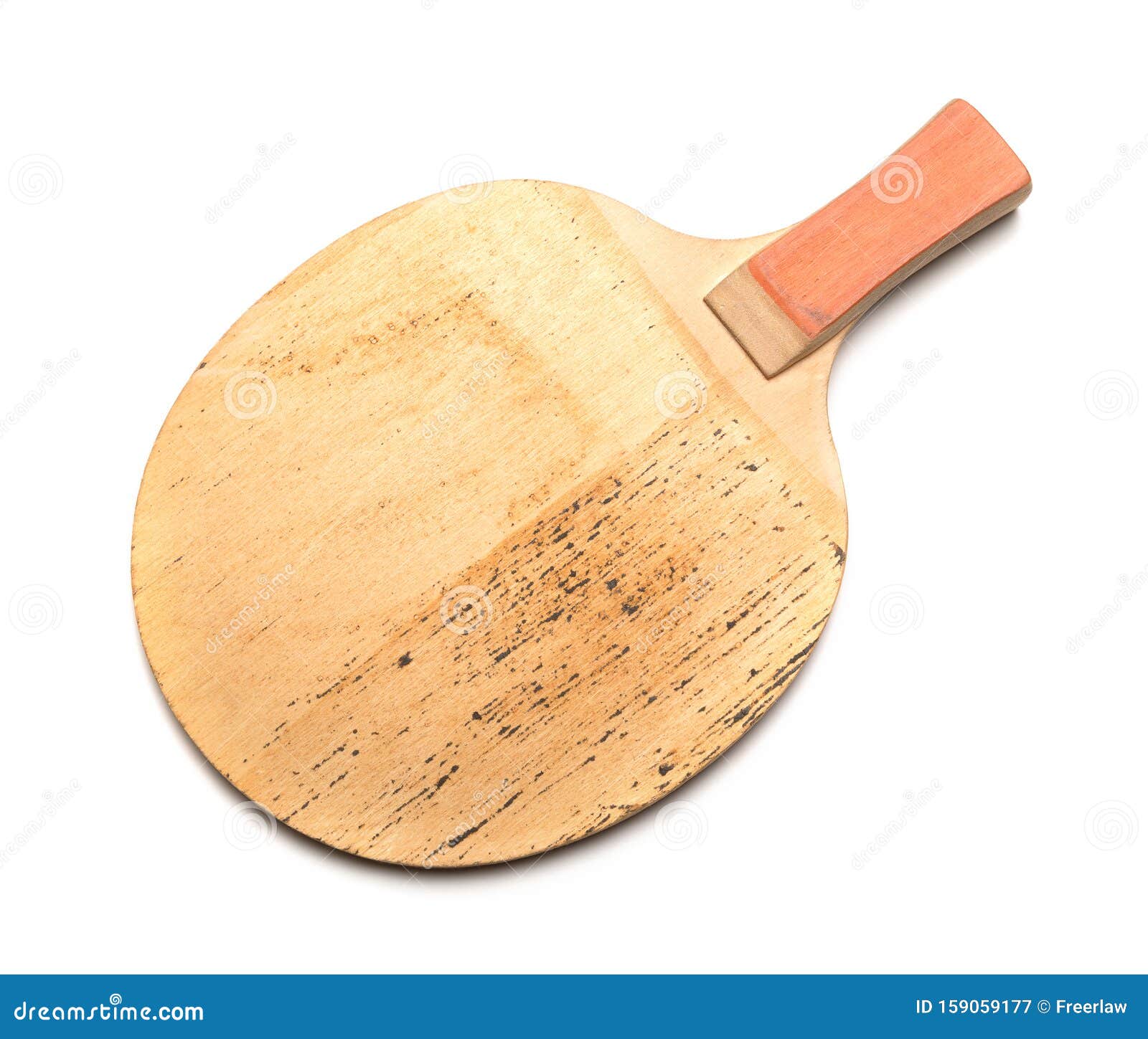 Pingpong Racket on a White Background Stock Image - Image of used ...
